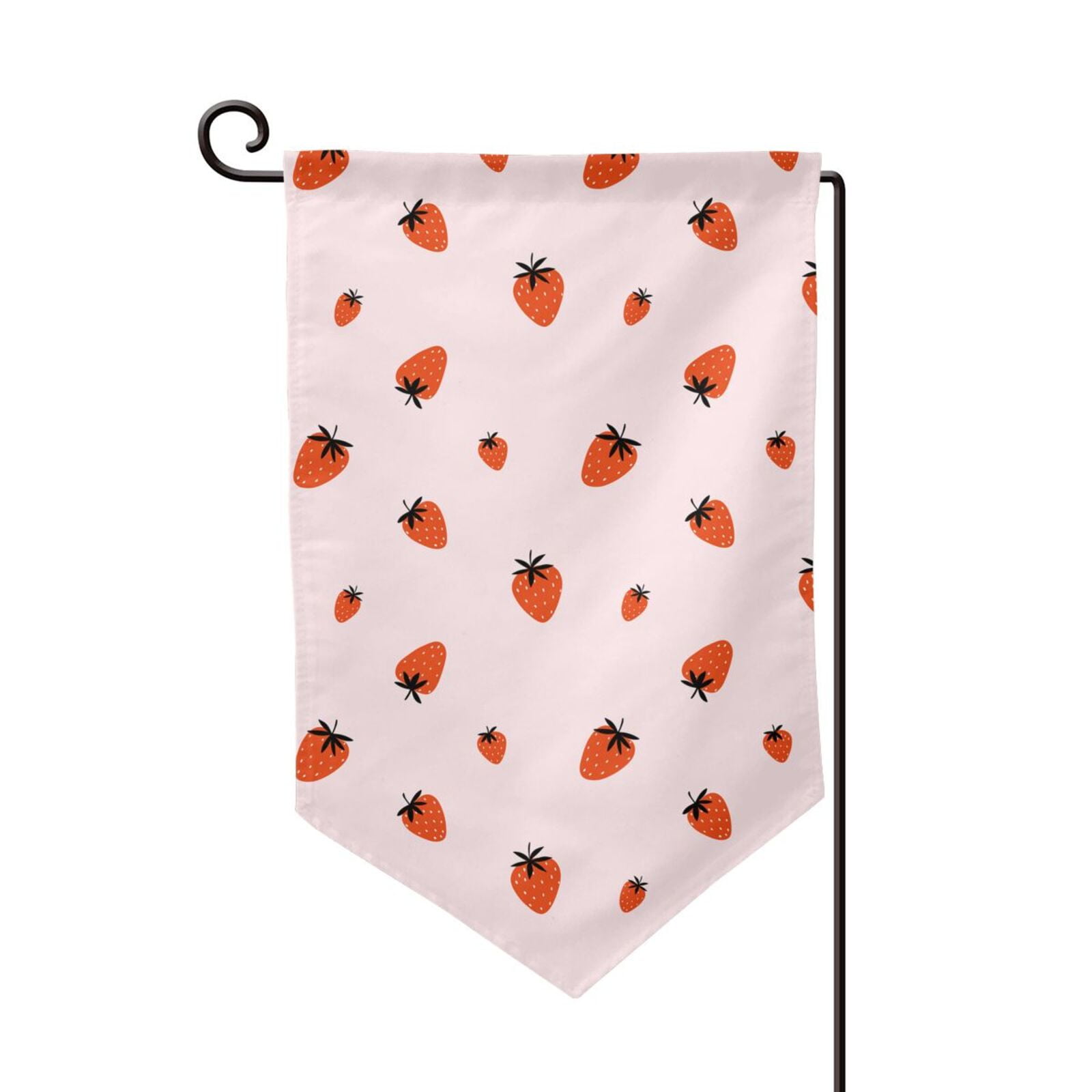 Zufioo Strawberry Print Garden Decoration Flags, Sun-resistant and ...