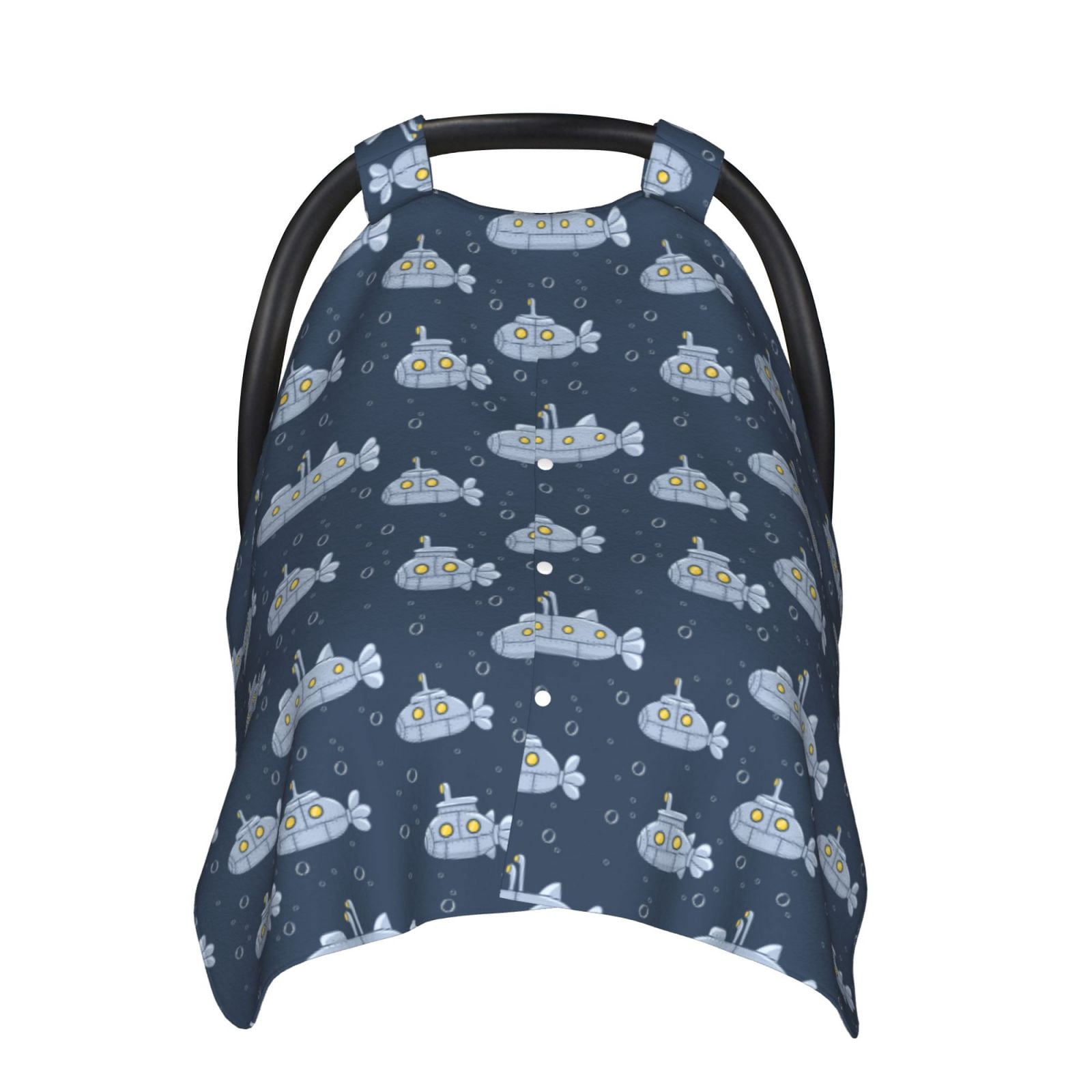 Zufioo Submarine With Periscope Print Baby Stroller Seat Nursing Cover ...