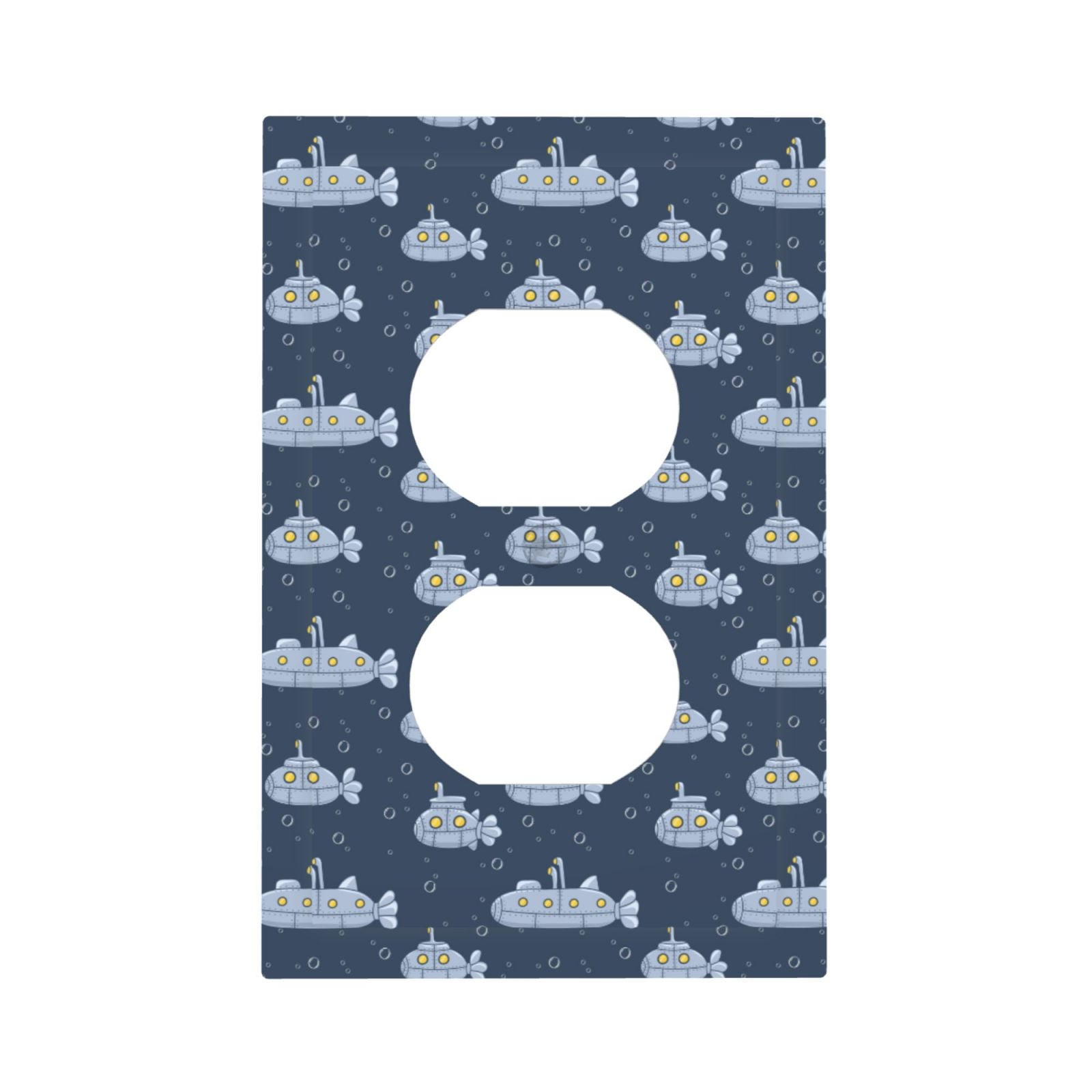 Zufioo Submarine With Periscope Print Switch Wall Plate, Dustproof and ...
