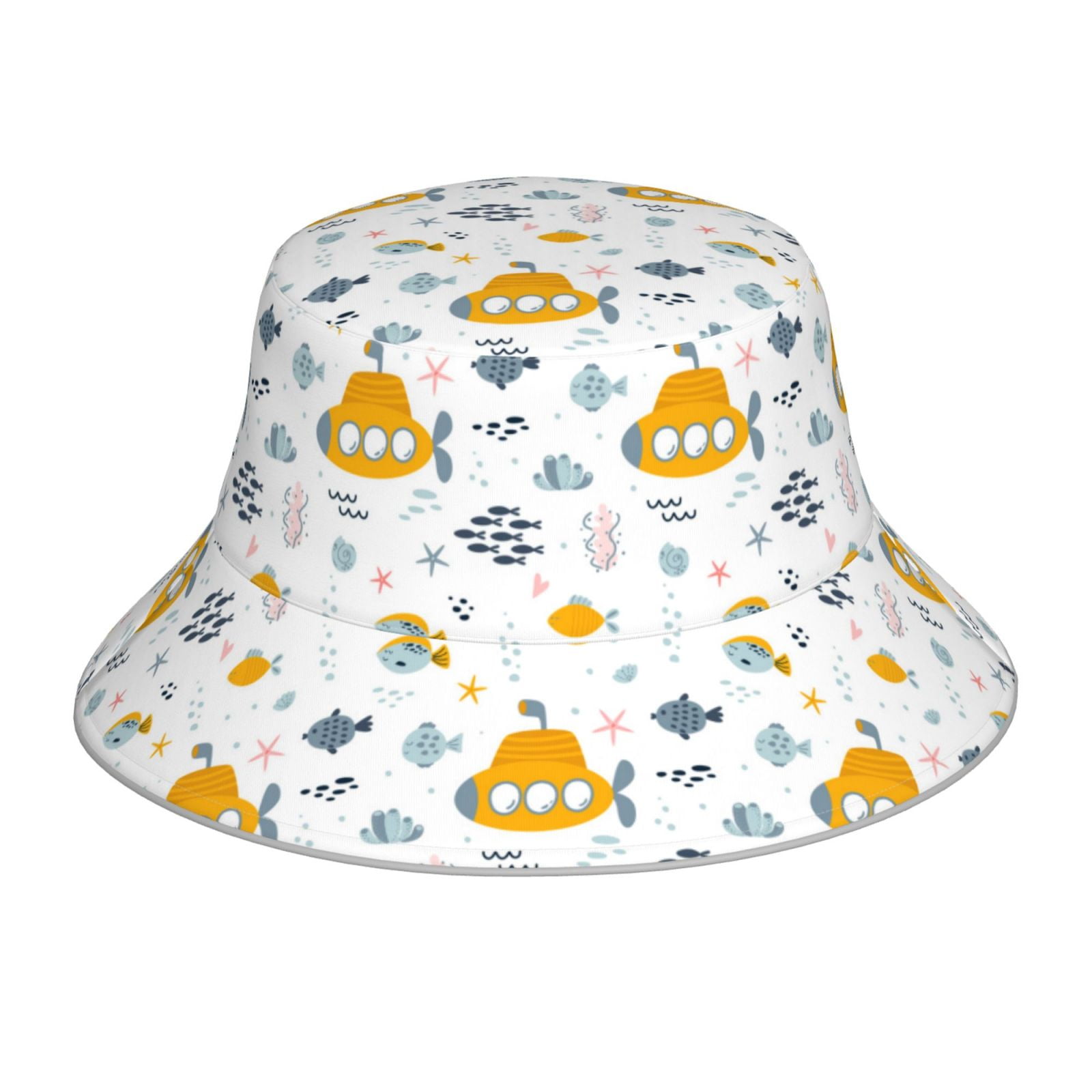 Zufioo Submarine Ship Waterproof Reflective Holographic Bucket Hat,Men ...
