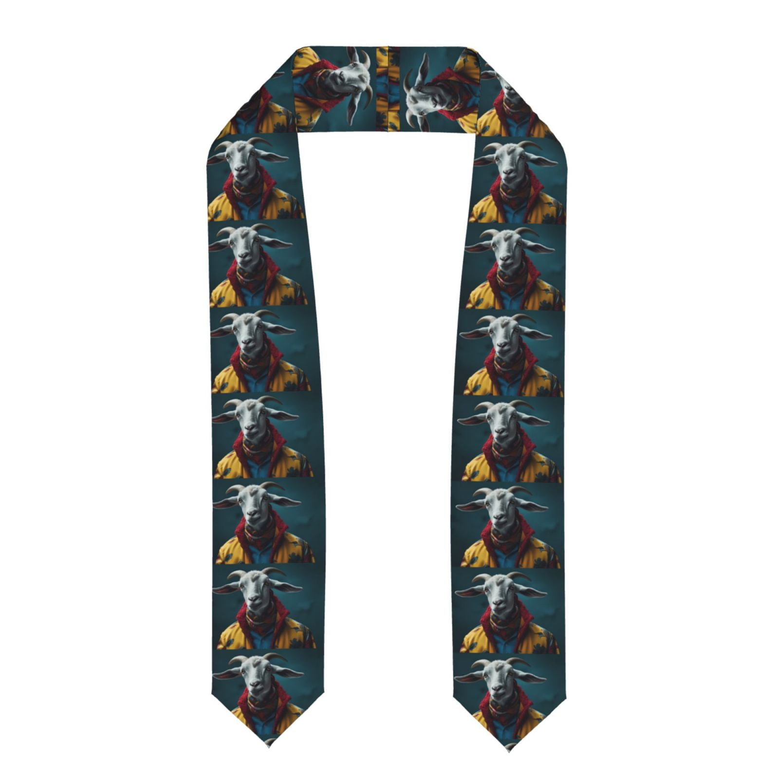 Zufioo Surrealist Goat Print Graduation Shawl Ribbon, Graduation Ribbon ...