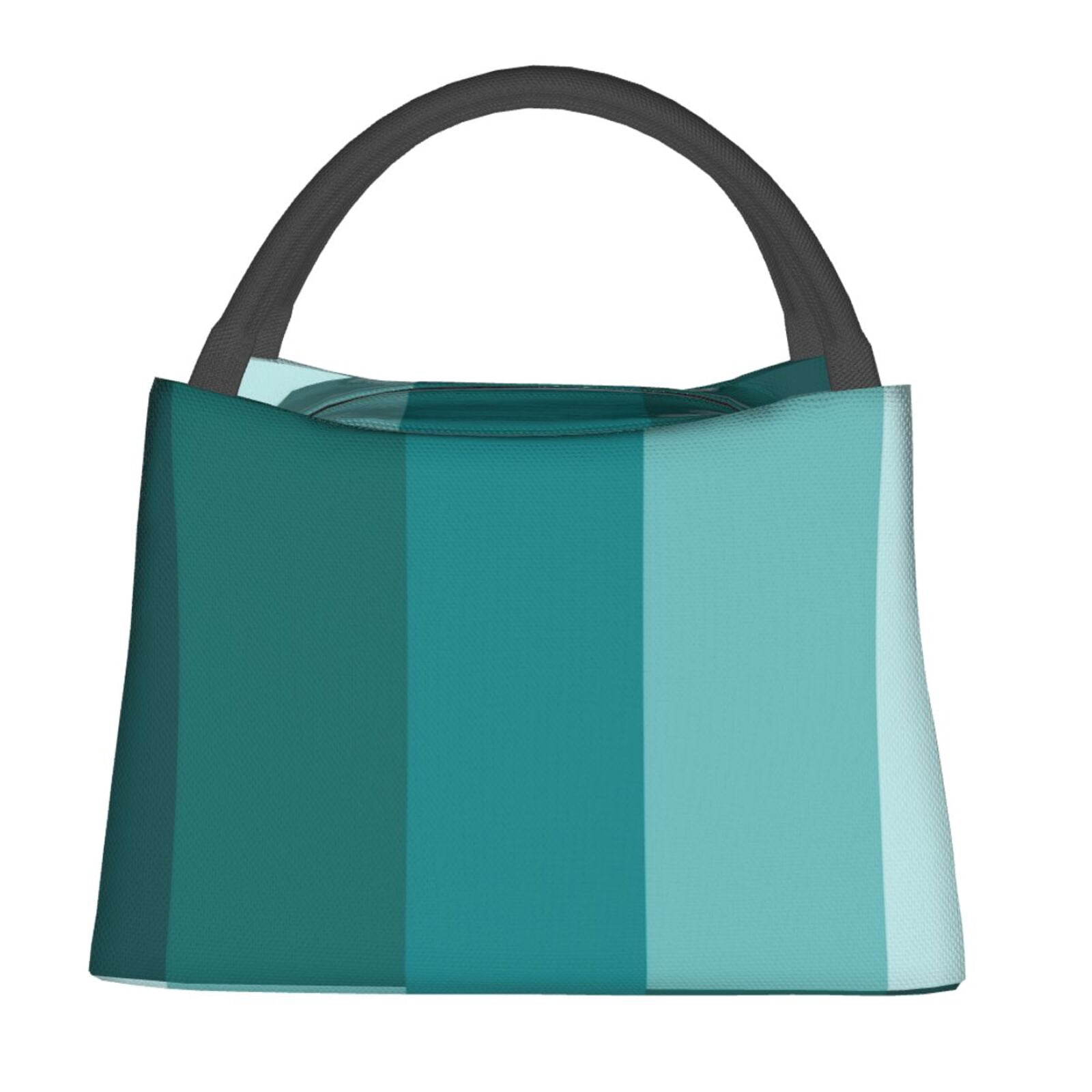 Zufioo Teal Color Insulated Reusable Grocery Bags,Cooler Bag,Food ...