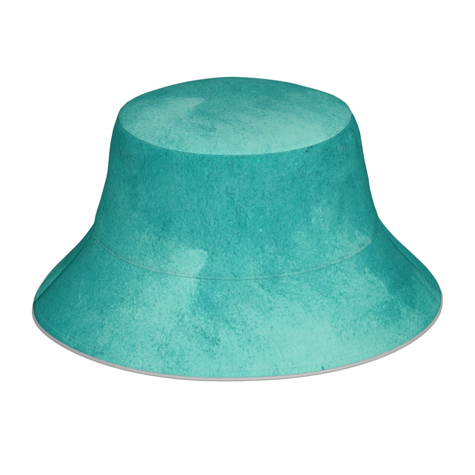 Zufioo Teal Turquoise1 Waterproof Reflective Holographic Bucket Hat,Men ...
