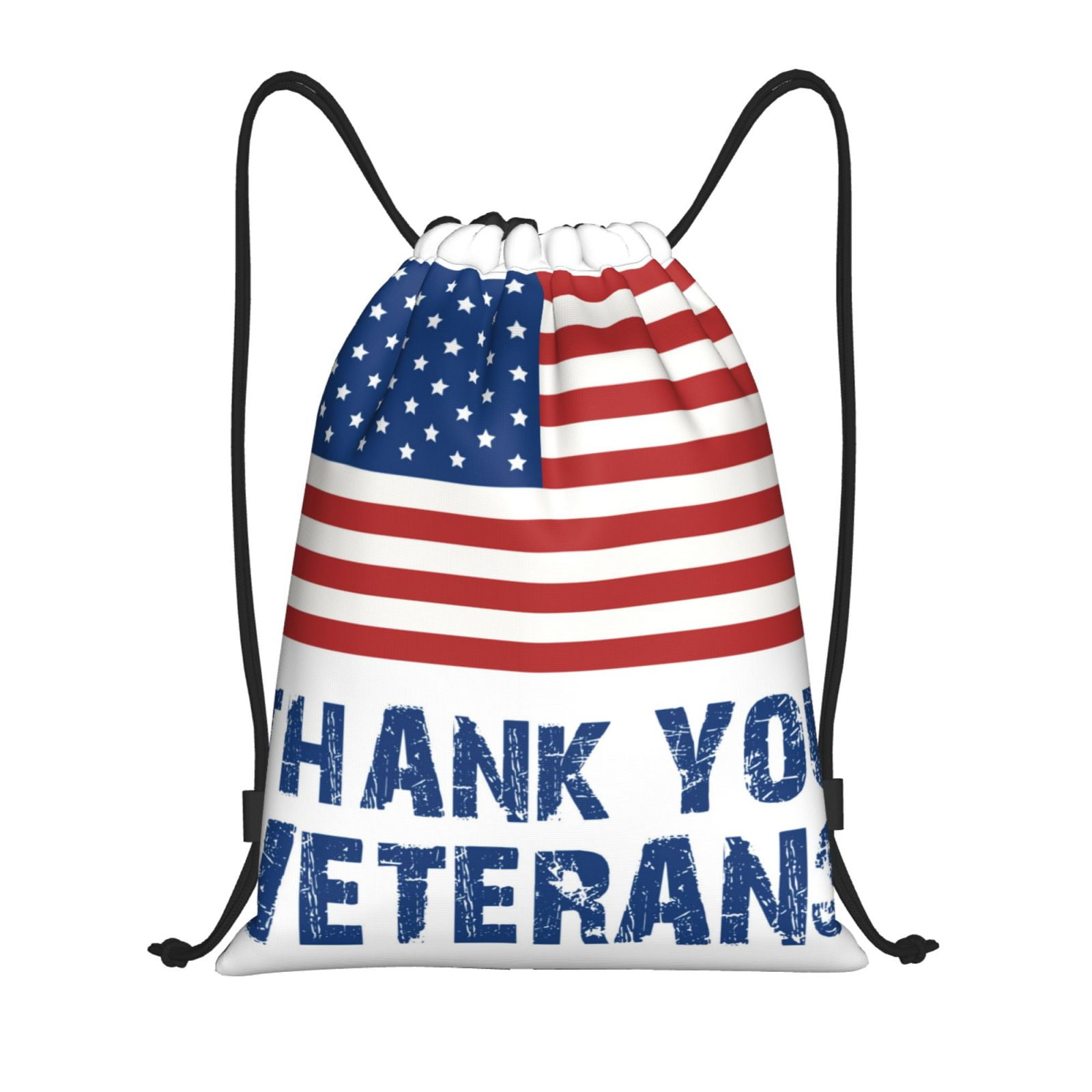 Zufioo Thank You Veterans Sports Cinch Sack Gym String Bags Machine ...