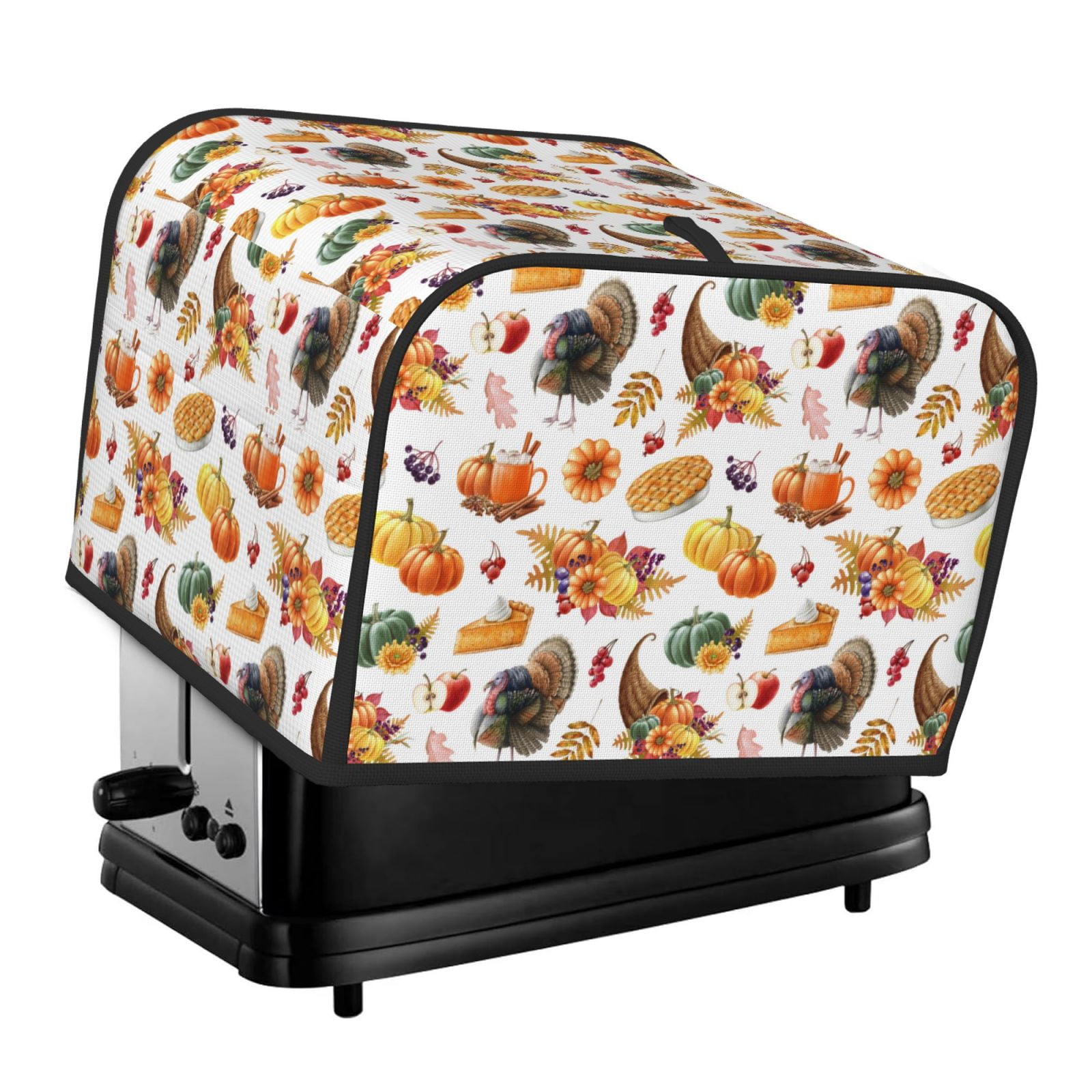 Zufioo Thanksgiving Turkeys 1 Universal Four Slice Toaster Cover ...
