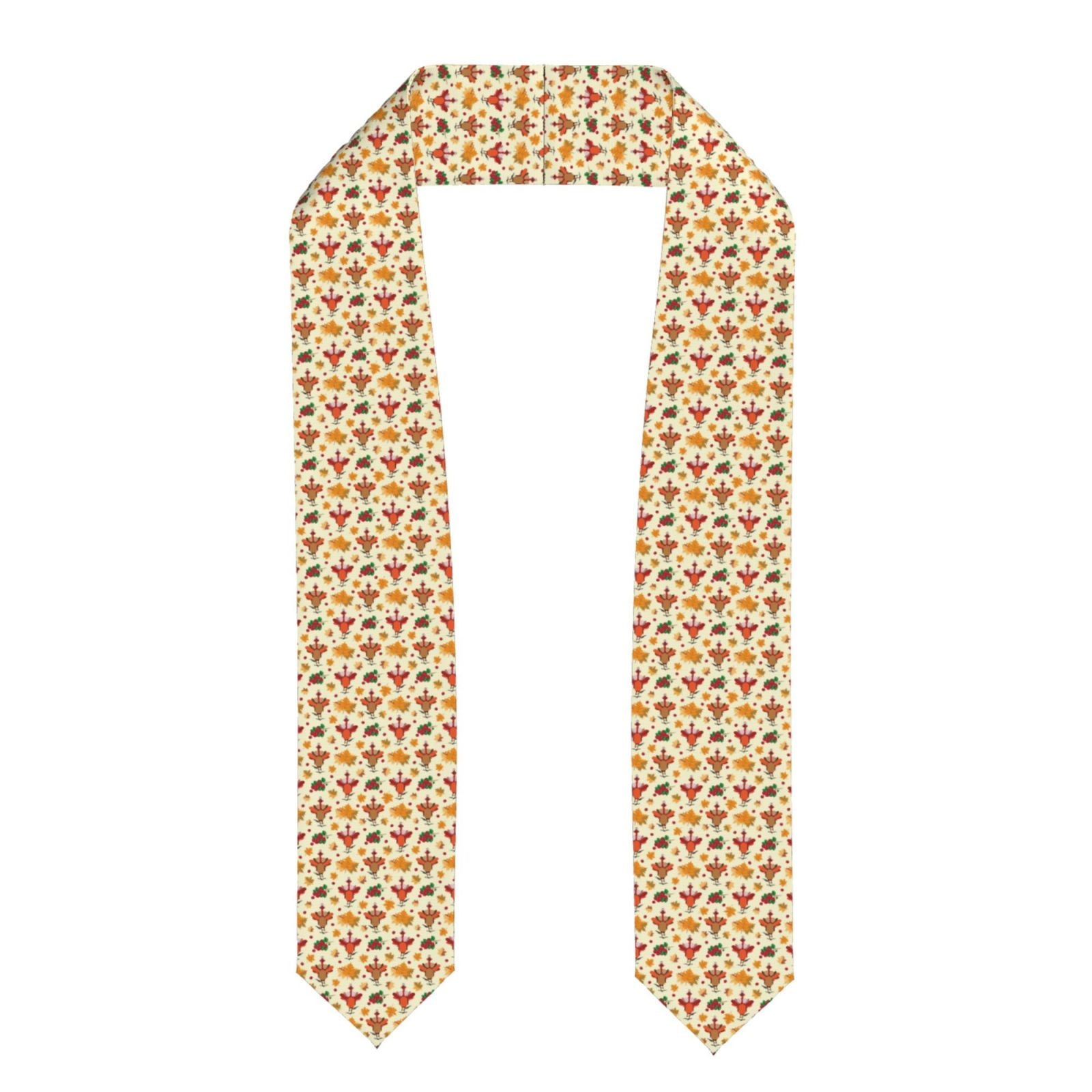 Zufioo Thanksgiving Turkeys Print Graduation Shawl Ribbon, Graduation ...