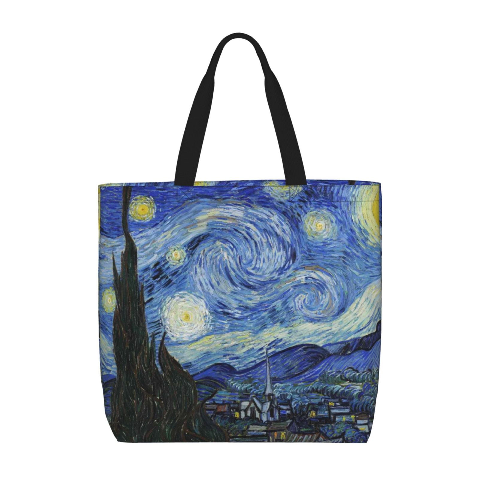 Zufioo The Starry Night Print Large Capacity Single Shoulder Convenient ...