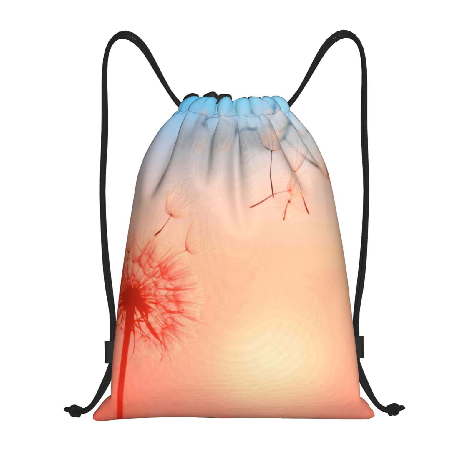 Zufioo The Sunset of Dandelion Sports Cinch Sack Gym String Bags ...