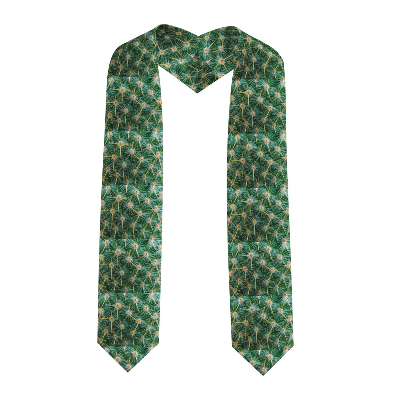Zufioo Thorns Of Macro Cactus Print Graduation Shawl Ribbon, Graduation ...