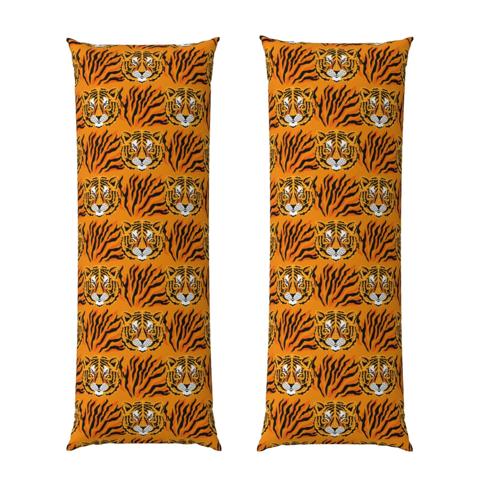 Zufioo Tiger Print 20x54 Inch Long Body Pillowcase, without Pillow Core ...