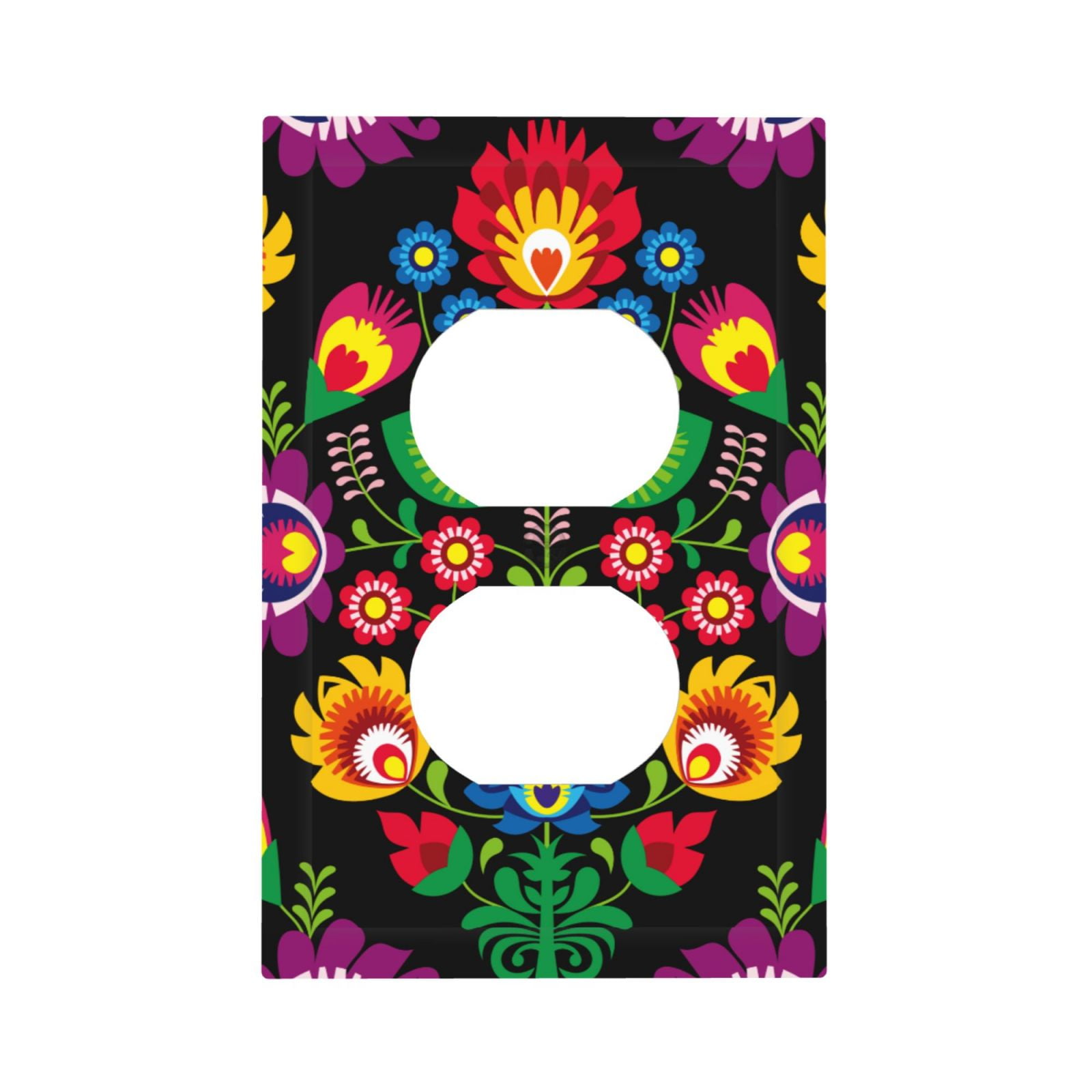 Zufioo Traditional Floral Polish Print Switch Wall Plate, Dustproof and ...