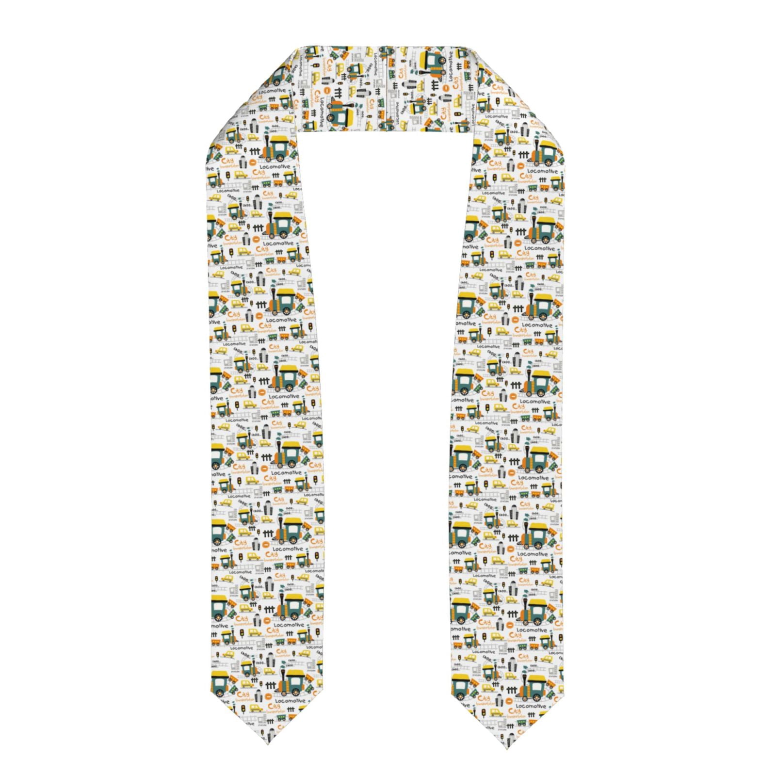 Zufioo Transportation Cartoon Print Graduation Shawl Ribbon, Graduation ...