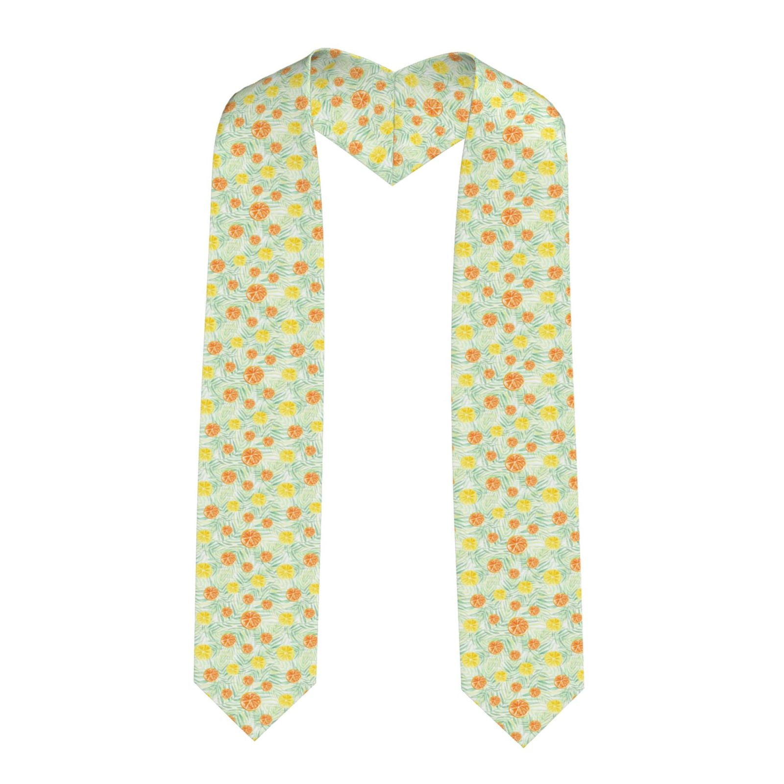 Zufioo Tree Palms Lemon Print Graduation Shawl Ribbon, Graduation ...