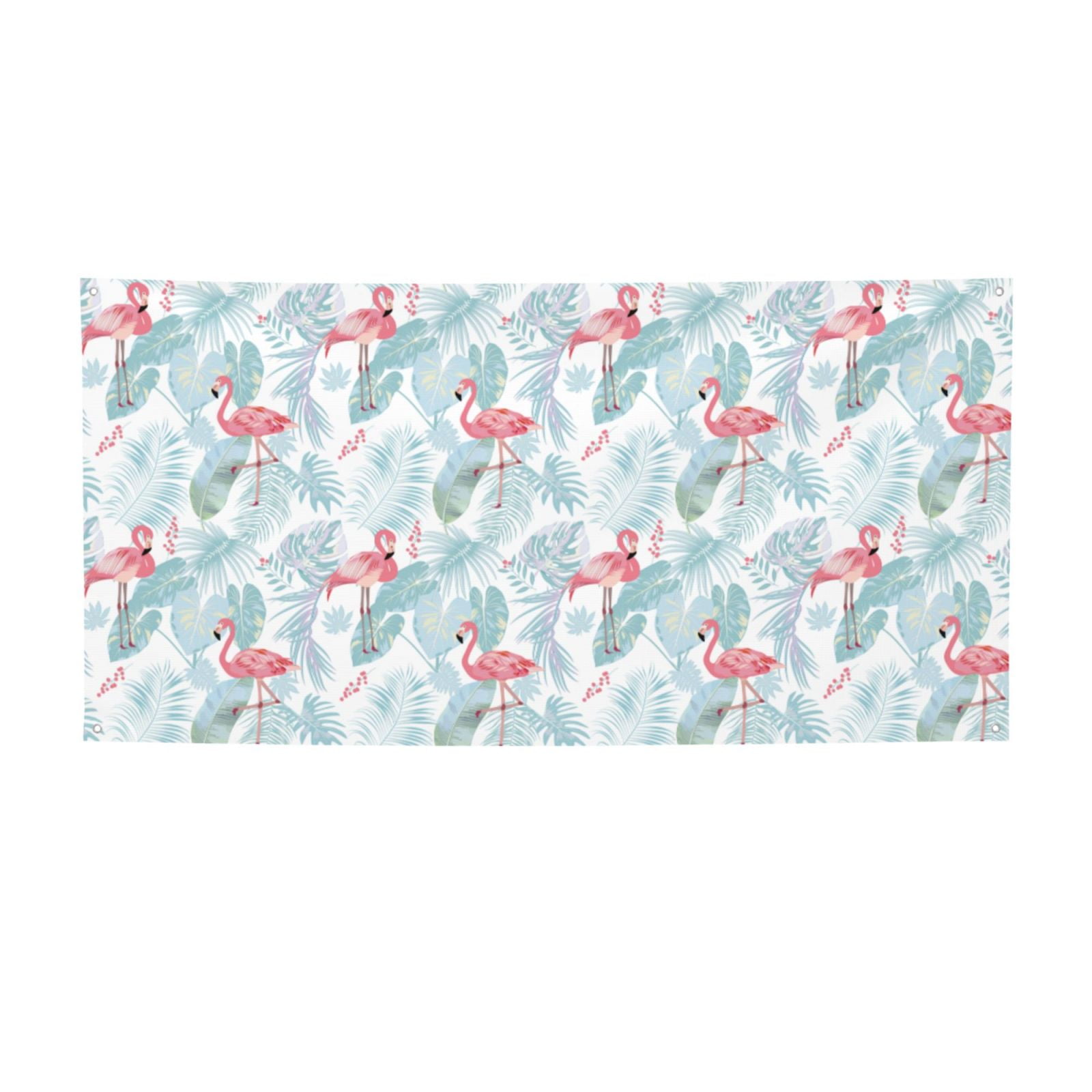 Zufioo Tropical Flamingo Print Holiday Banners, Party Banners, Hanging ...