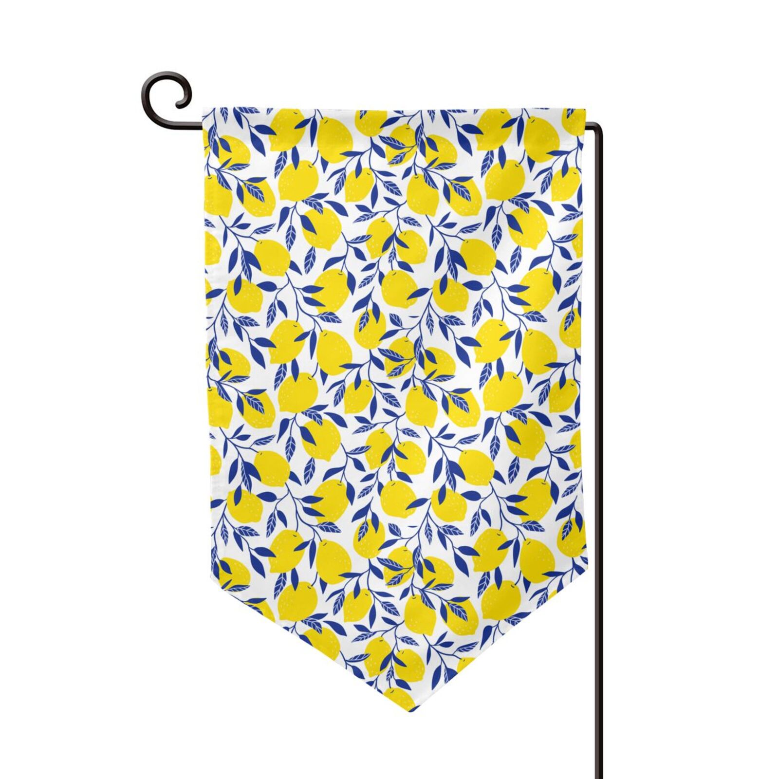 Zufioo Tropical Lemon Print Garden Decoration Flags, Sun-resistant and ...