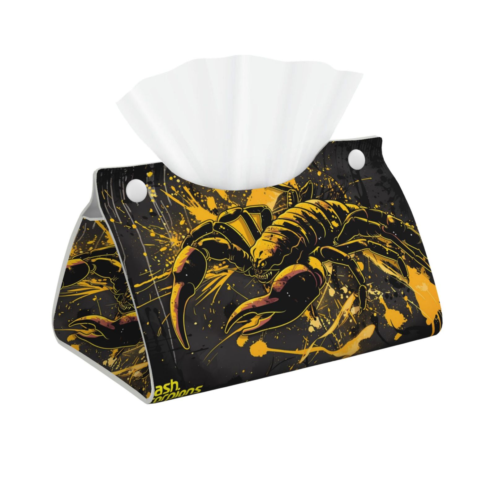 Zufioo Urban Graffiti Scorpion Illustration Print Long Leather Tissue ...
