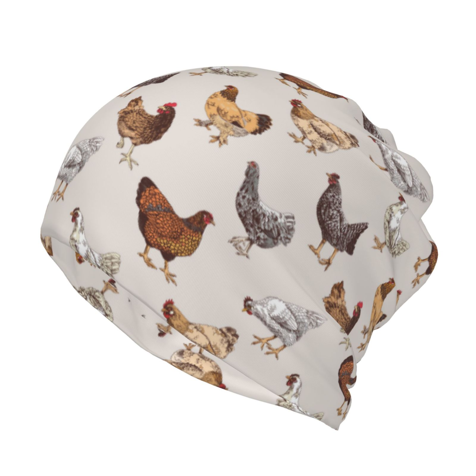 Zufioo Various Chicken Beanie Hats for Men and Women Slouchy Daily Hat ...
