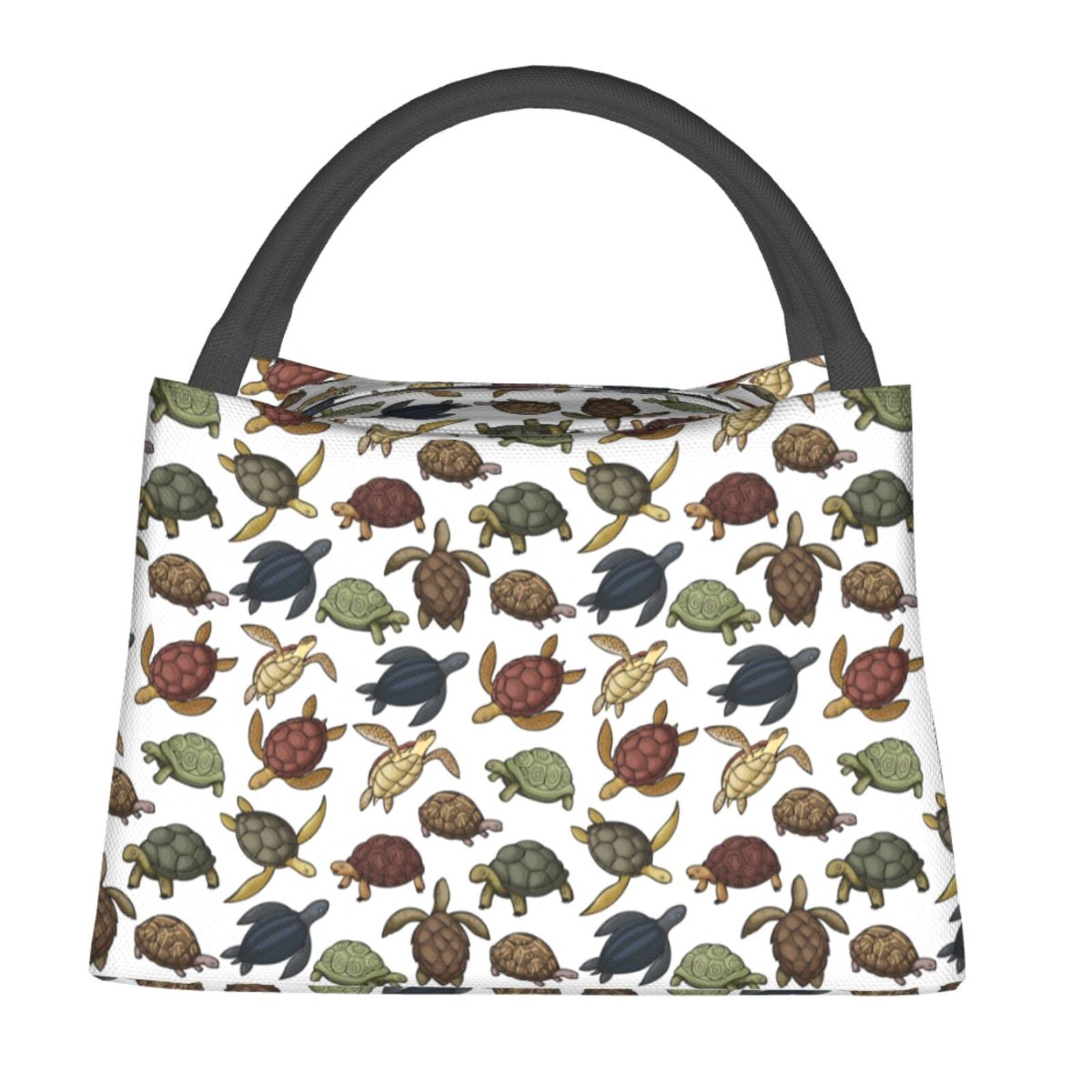 Zufioo Various Turtle Insulated Reusable Grocery Bags,Cooler Bag,Food ...
