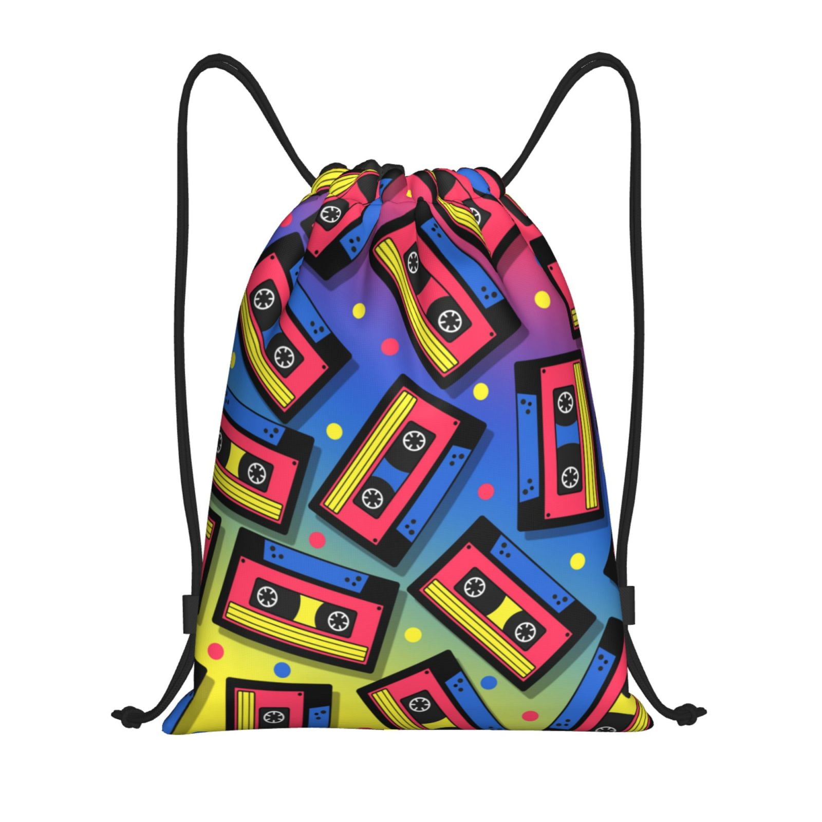 Zufioo Vintage Audio Cassettes Sports Cinch Sack Gym String Bags ...