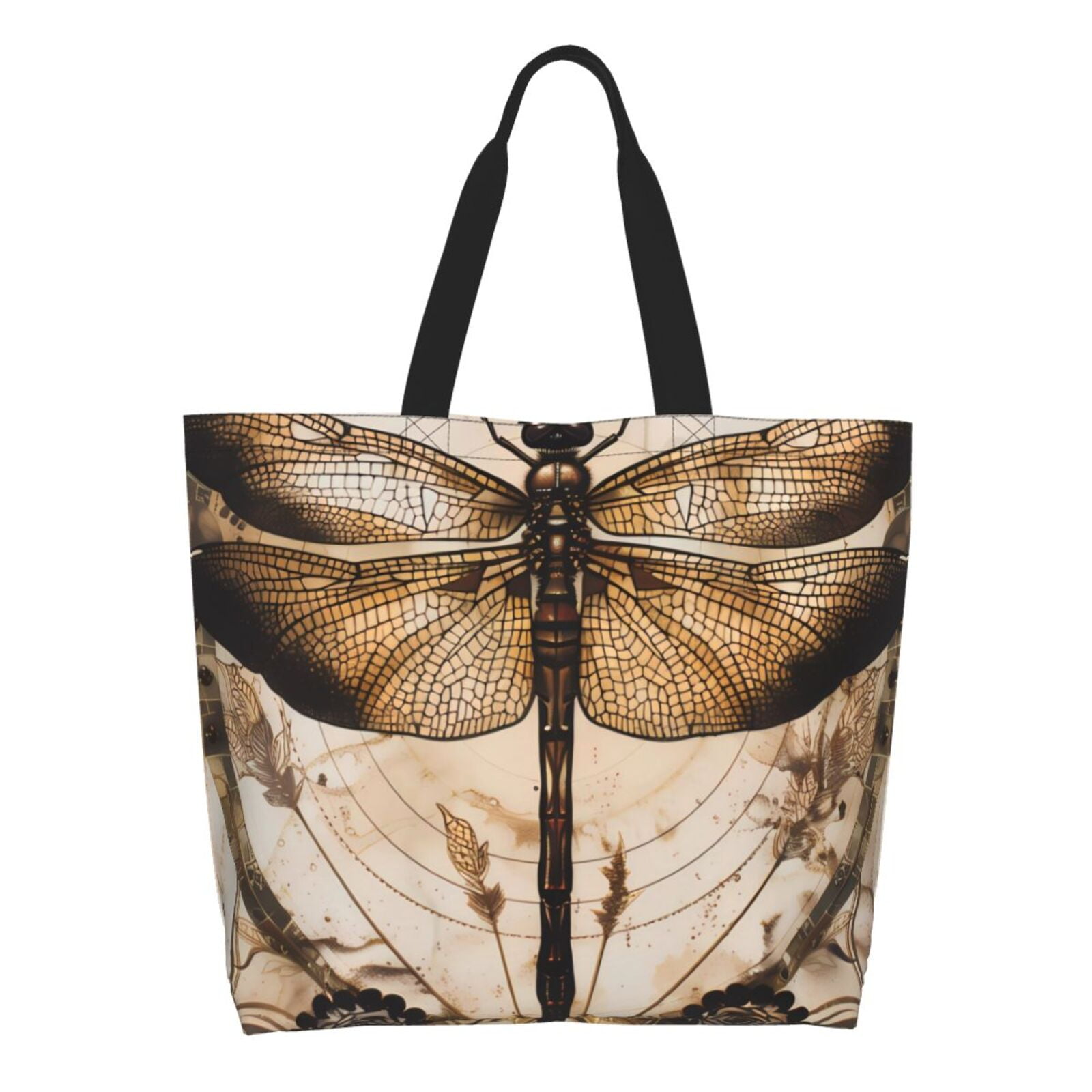Zufioo Vintage Dragonfly Artwork for Women's Single-shoulder Shopping ...