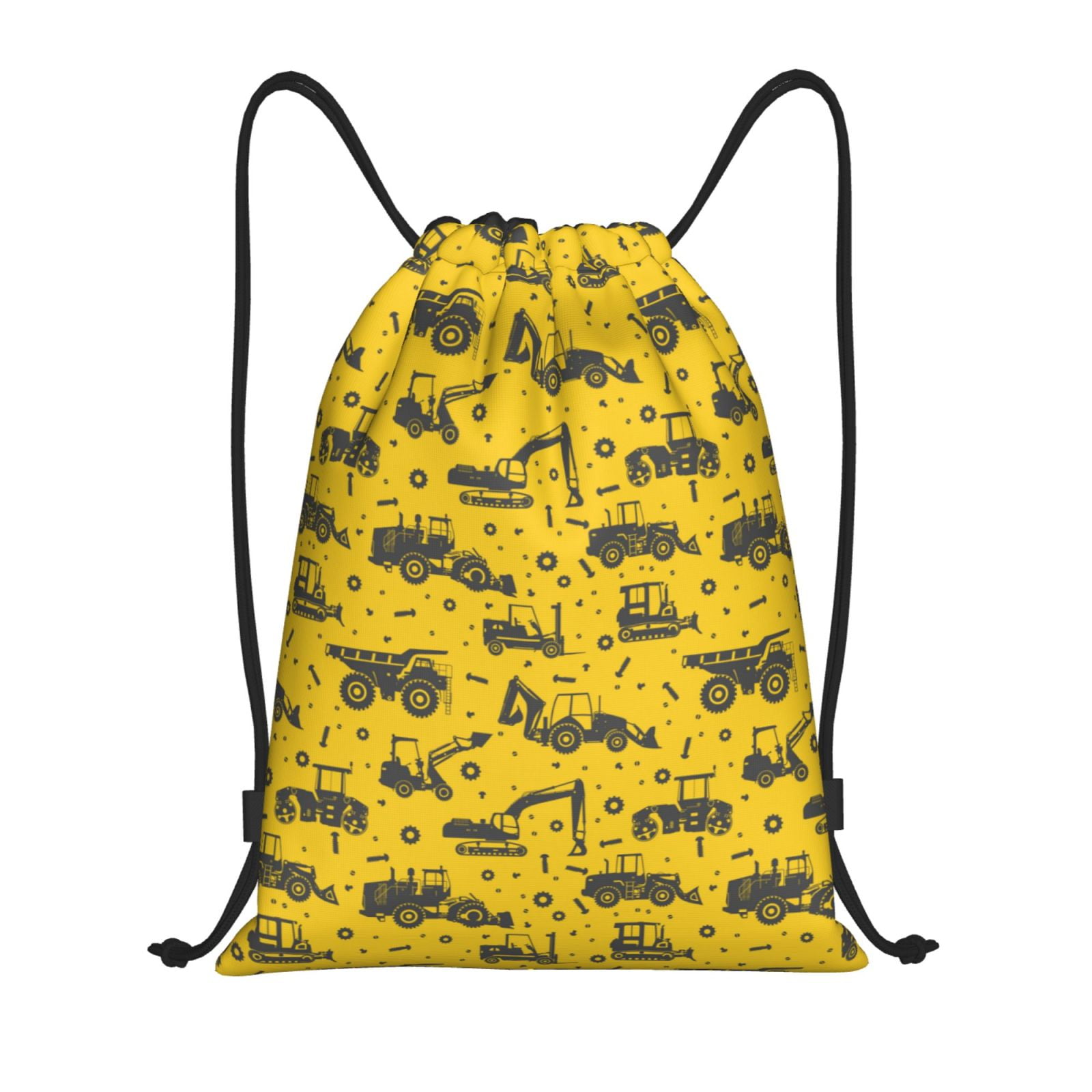 Zufioo Vintage Excavator Sports Cinch Sack Gym String Bags Machine ...