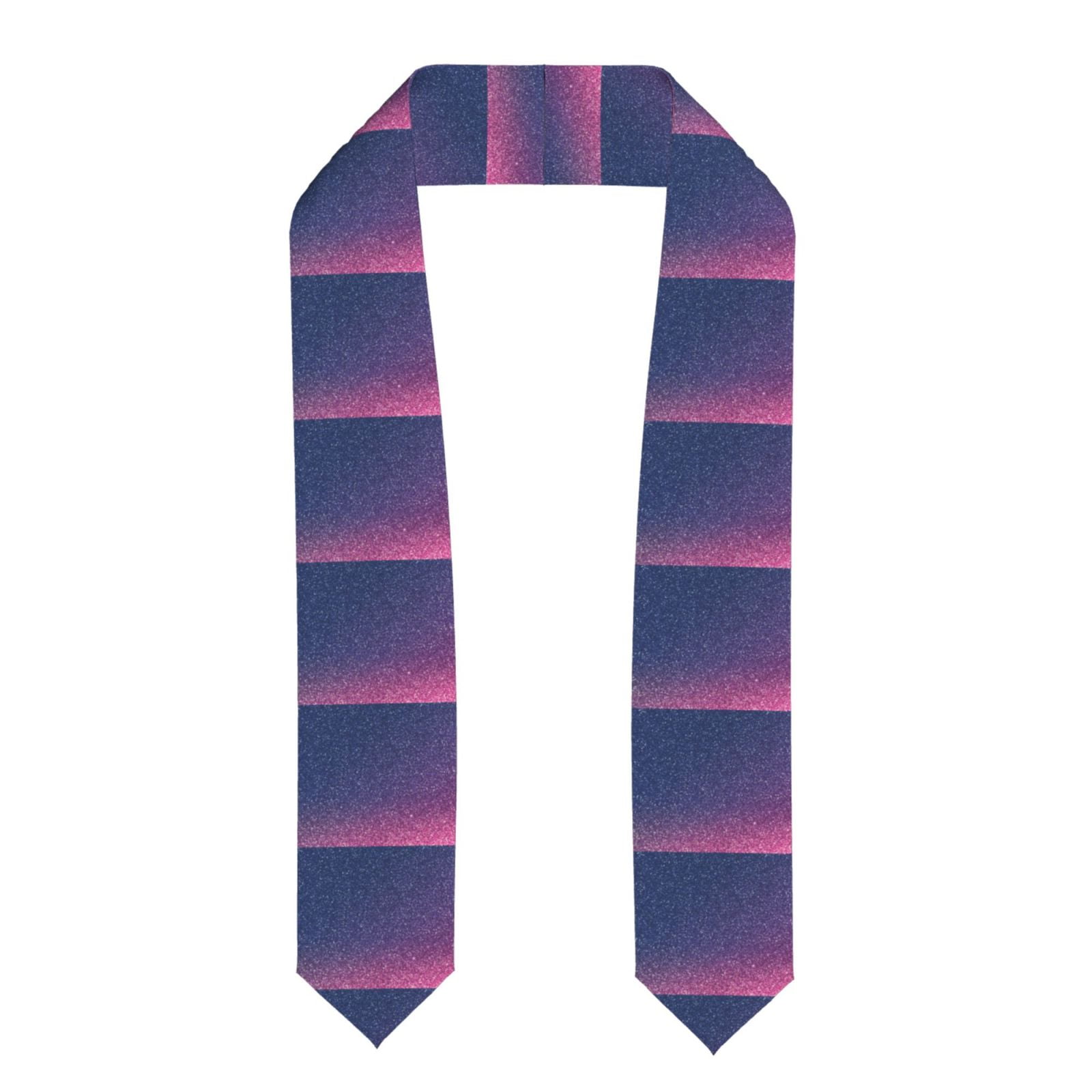 Zufioo Violet Glitter Print Graduation Shawl Ribbon, Graduation Ribbon ...