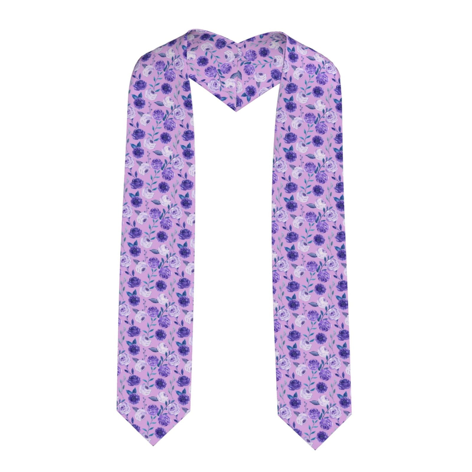 Zufioo Violet Print Graduation Shawl Ribbon, Graduation Ribbon for Male ...
