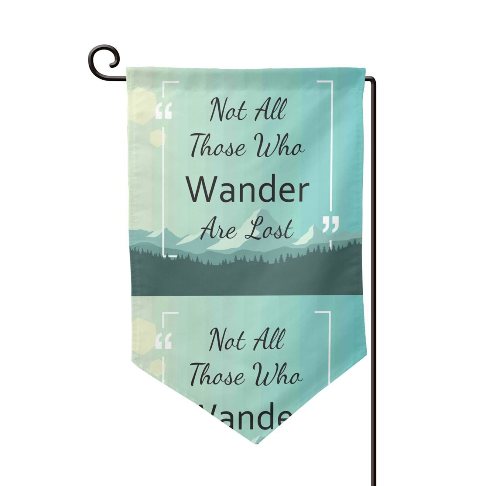 Zufioo Not All Those Who Wander Are Lost1 Print Garden Decoration Flags, Sun-resistant and ...