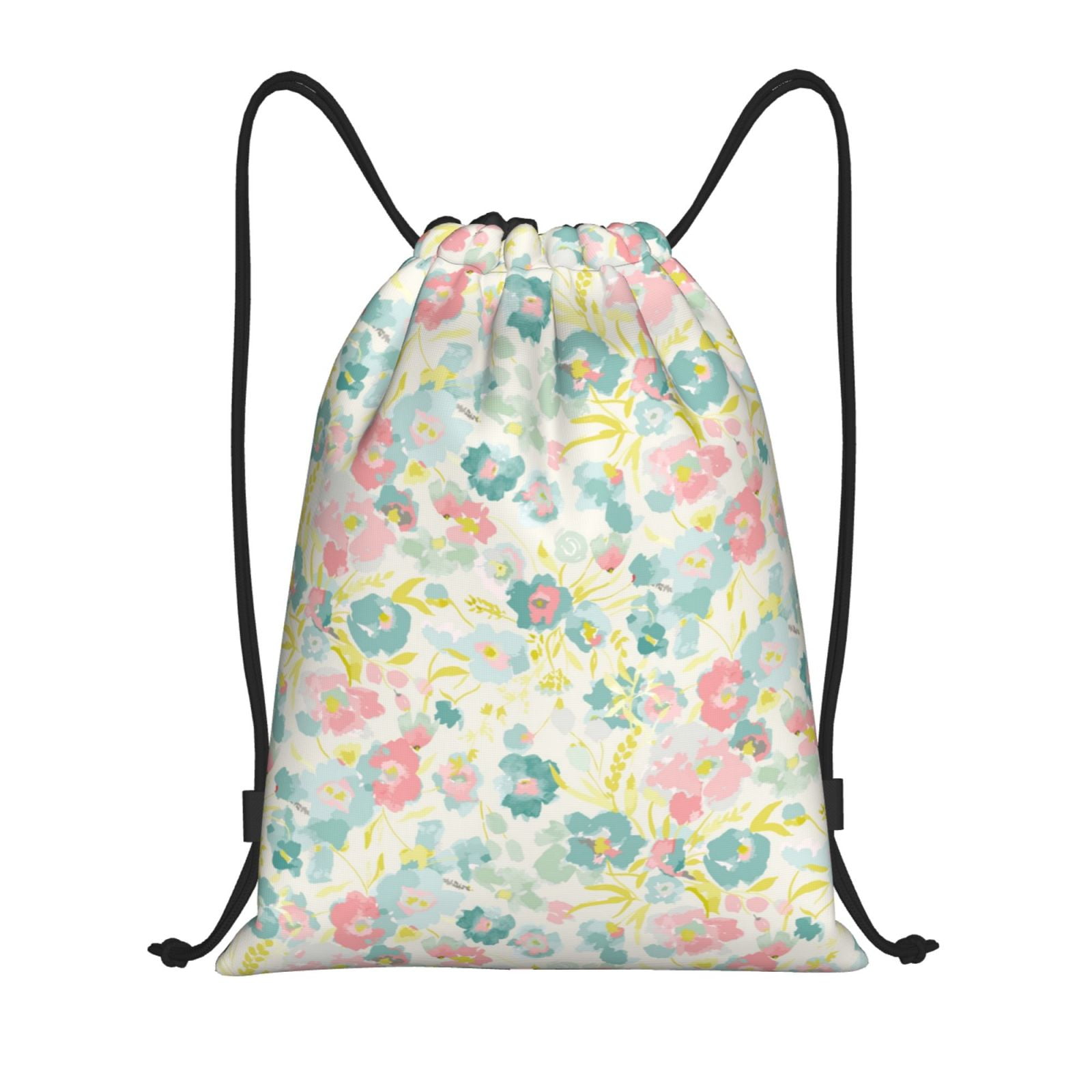 Zufioo Watercolor Wildflowers Sports Cinch Sack Gym String Bags Machine ...
