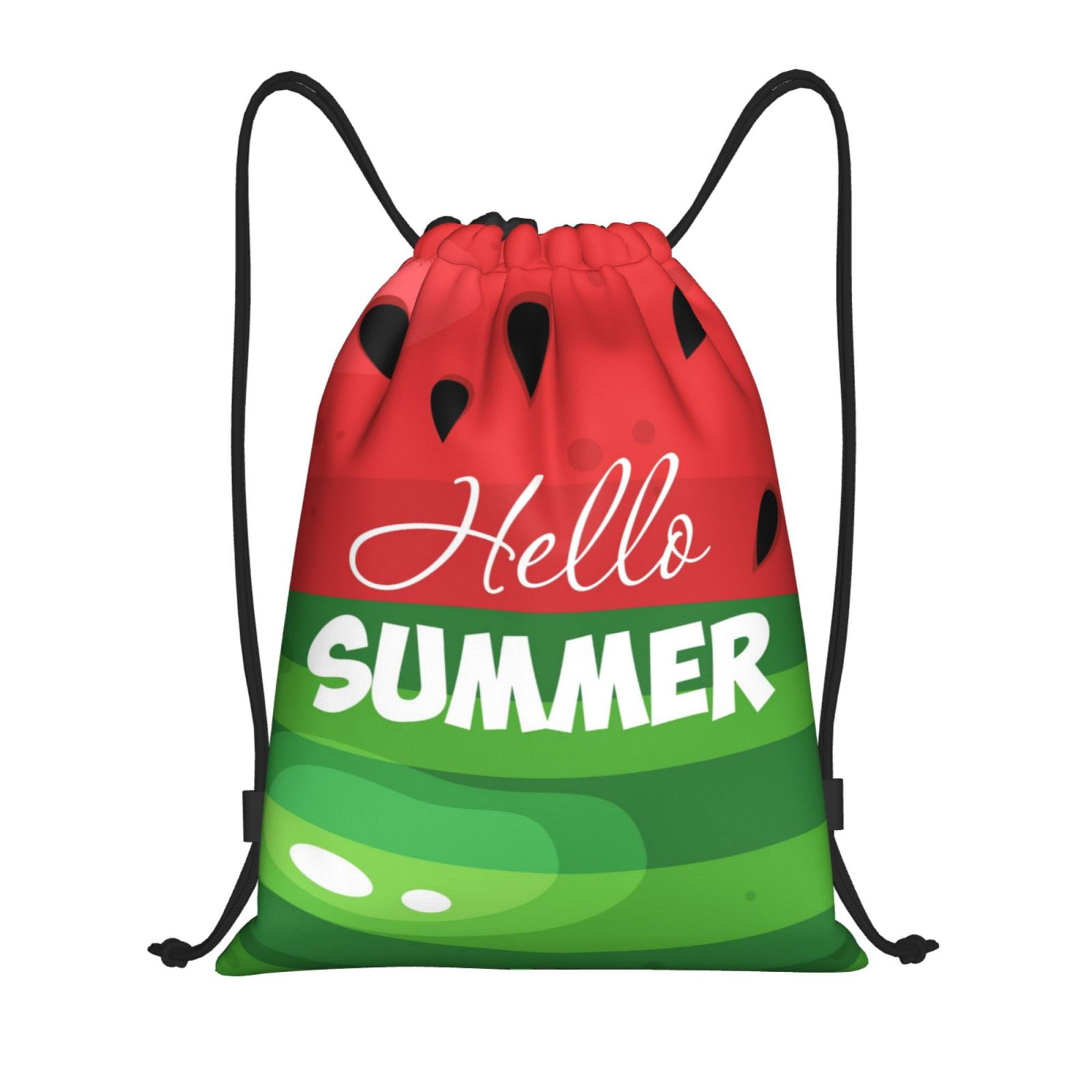 Zufioo Watermelon Hello Summer Sports Cinch Sack Gym String Bags ...