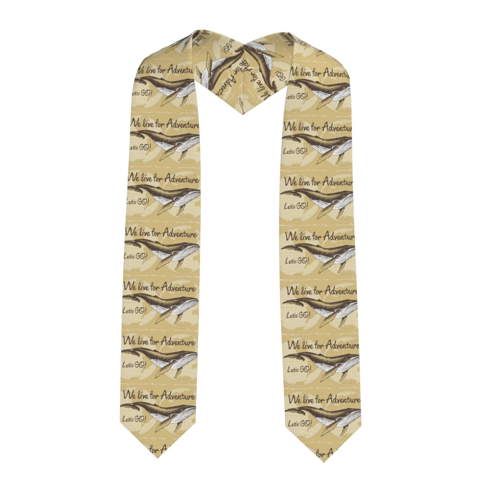 Zufioo We Live for Adventure Print Graduation Shawl Ribbon, Graduation ...
