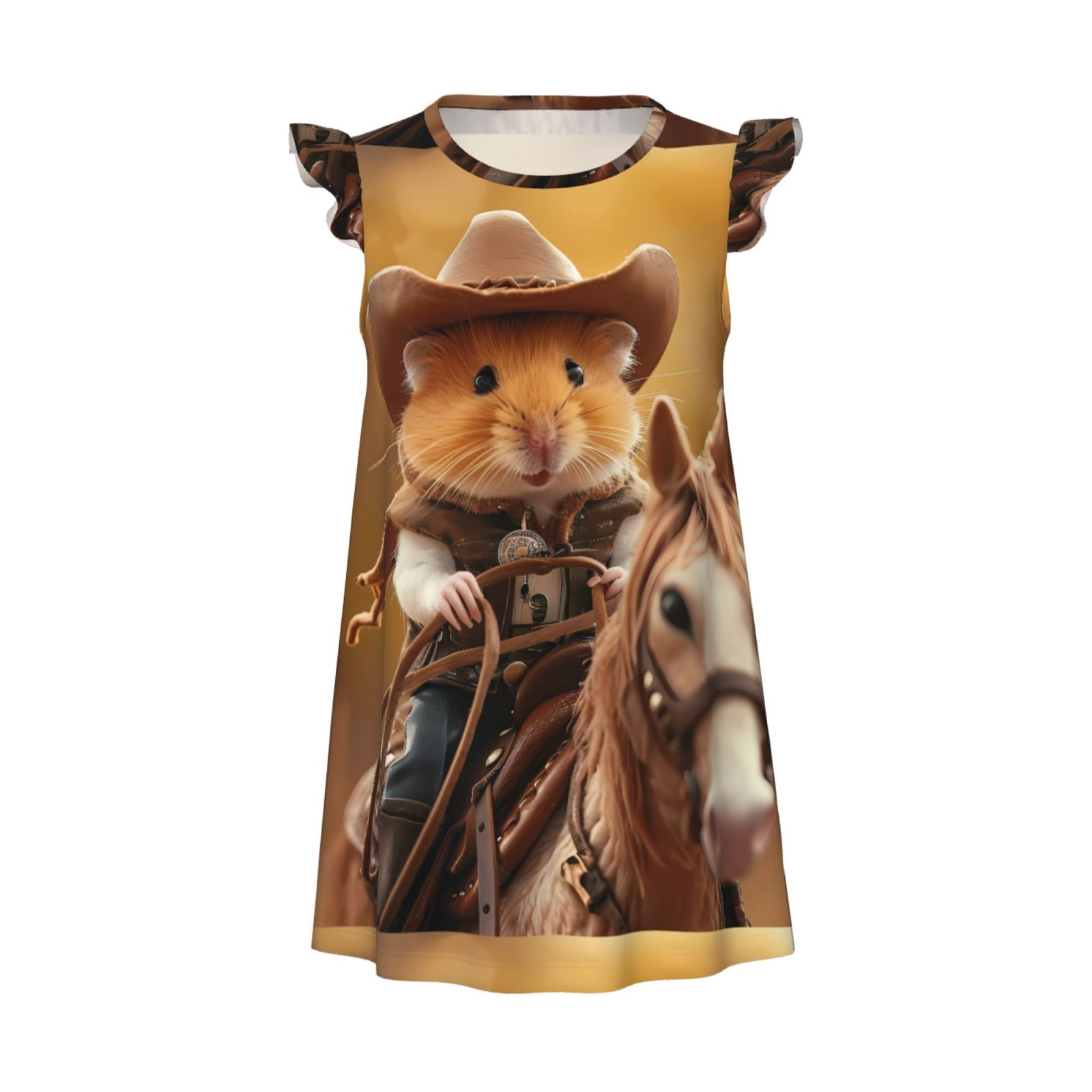 Zufioo Western Cowboy Guinea Pig Girls Nightgowns Toddler Girl Pajamas ...