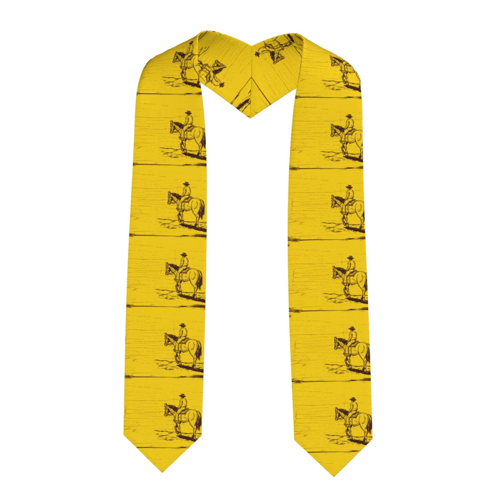 Zufioo Western Desert Cowboy 1 Print Graduation Shawl Ribbon ...