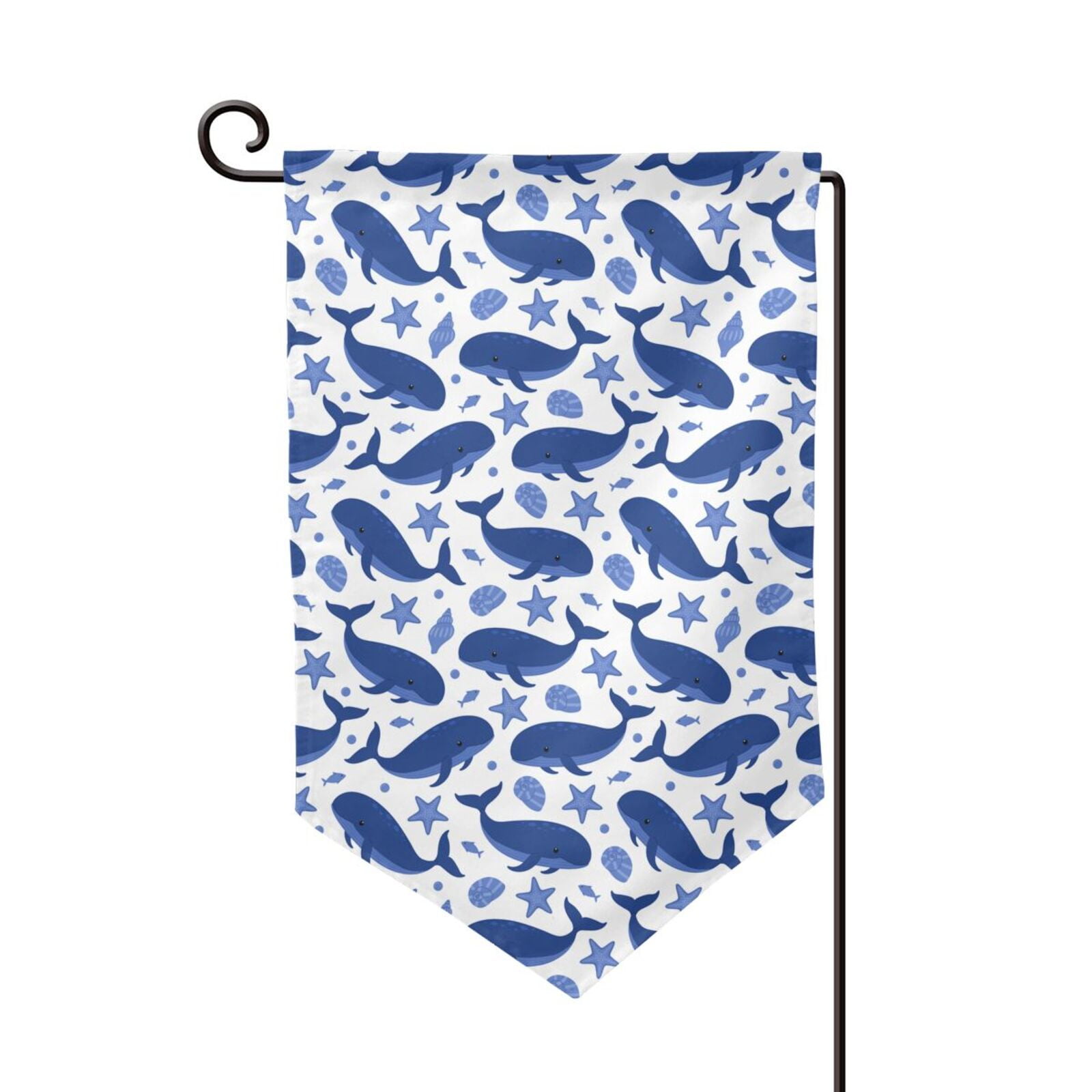 Zufioo Whale Print Garden Decoration Flags, Sun-resistant and Wrinkle ...