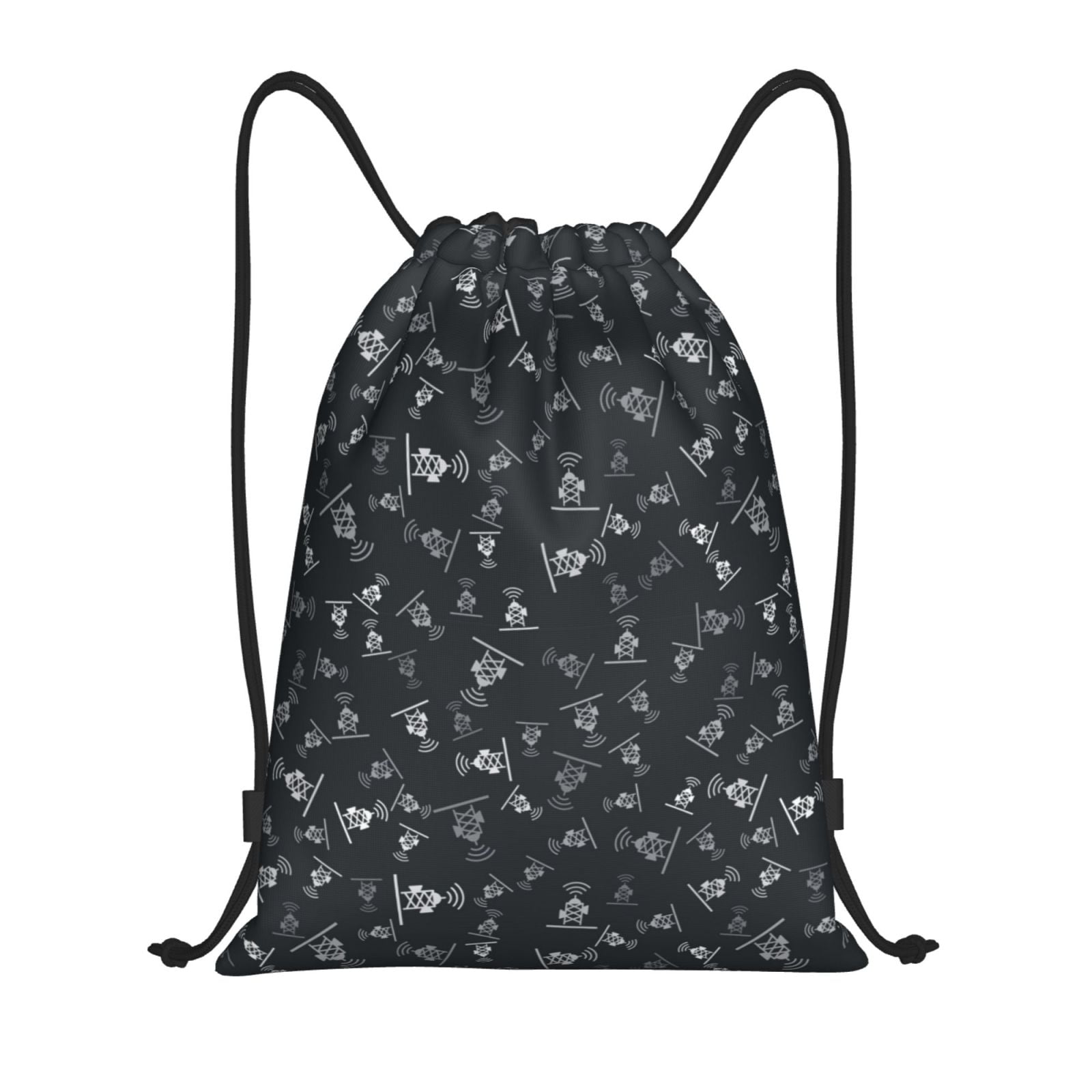 Zufioo Wireless Antenna Icon Sports Cinch Sack Gym String Bags Machine ...