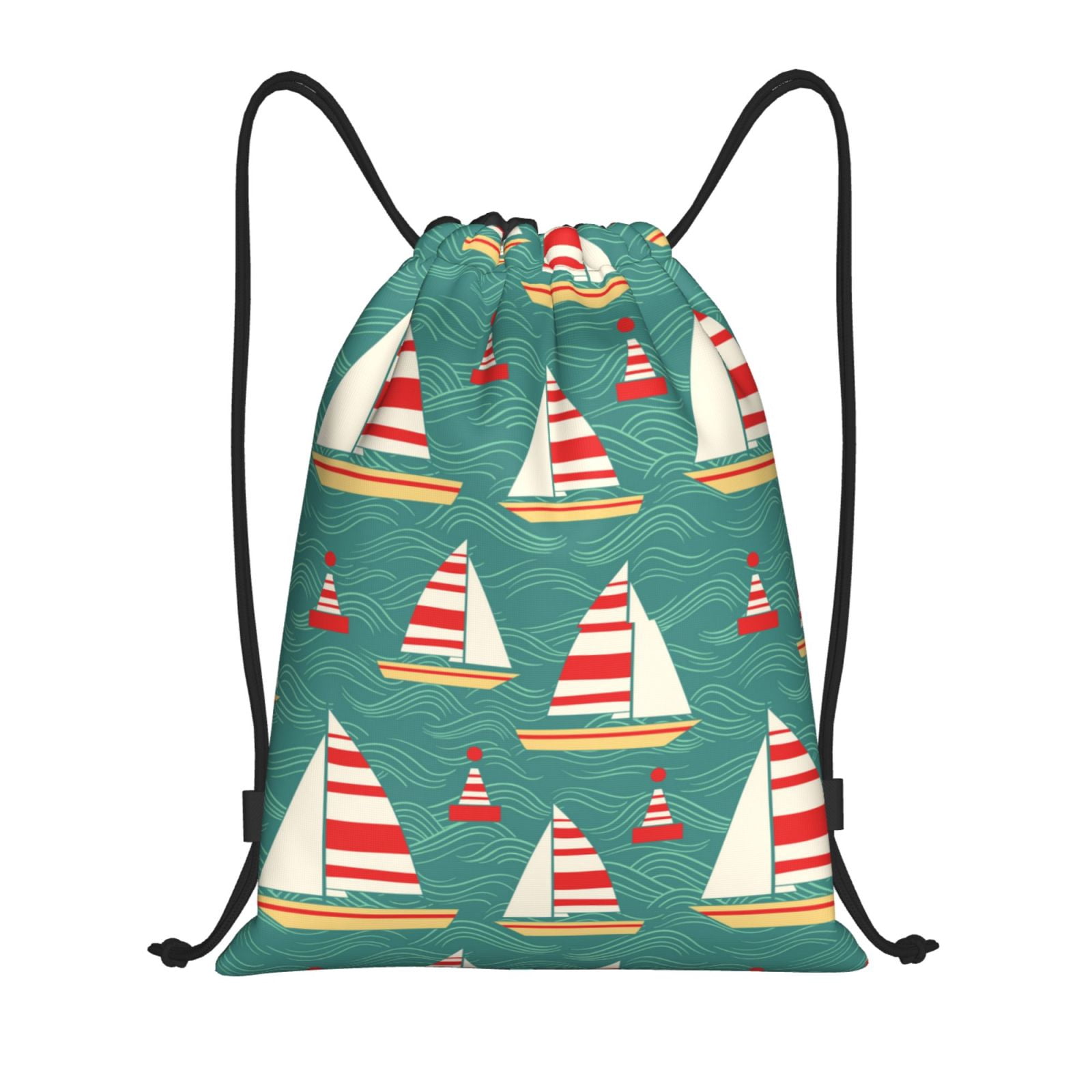 Zufioo Yachts And Buoys Sports Cinch Sack Gym String Bags Machine ...