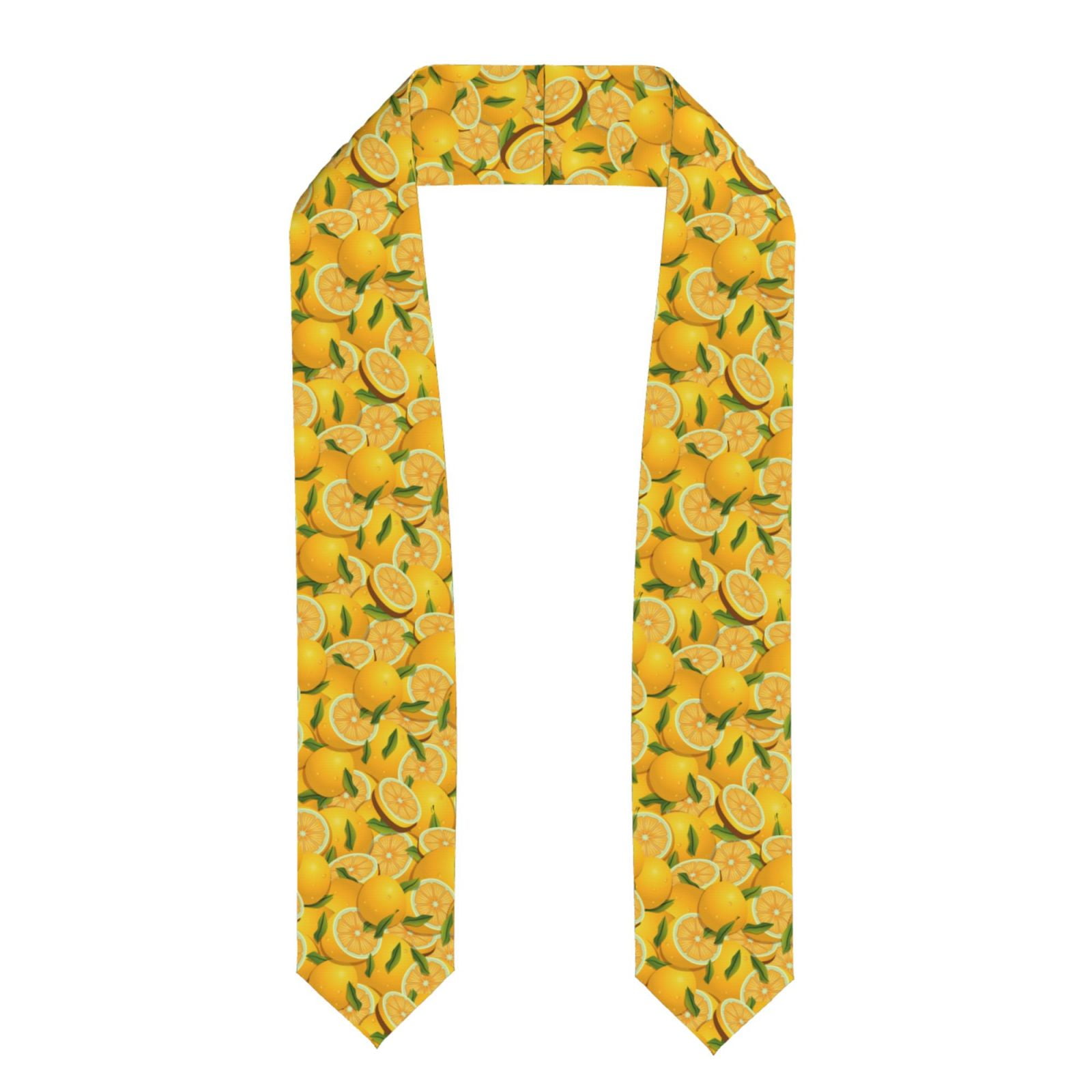 Zufioo Yellow Limes Print Graduation Shawl Ribbon, Graduation Ribbon ...