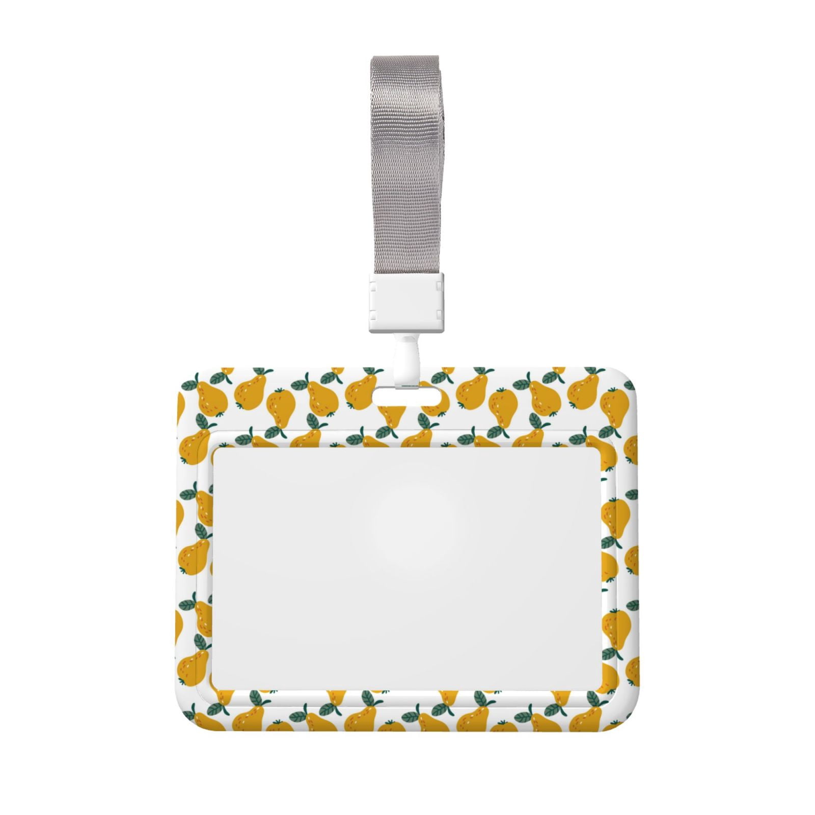 Zufioo Yellow Pears Print Work Badge Protective Case, Waterproof ...