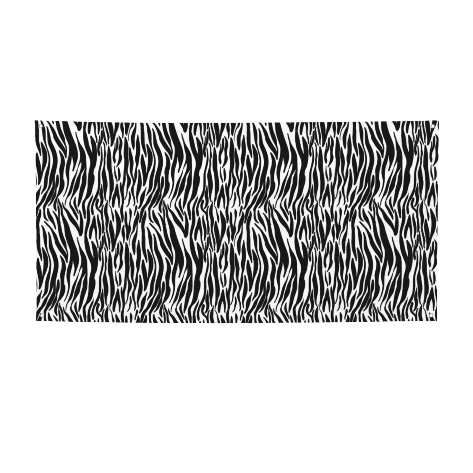 Zufioo Zebra Print Holiday Banners, Party Banners, Hanging Flags, Bar ...