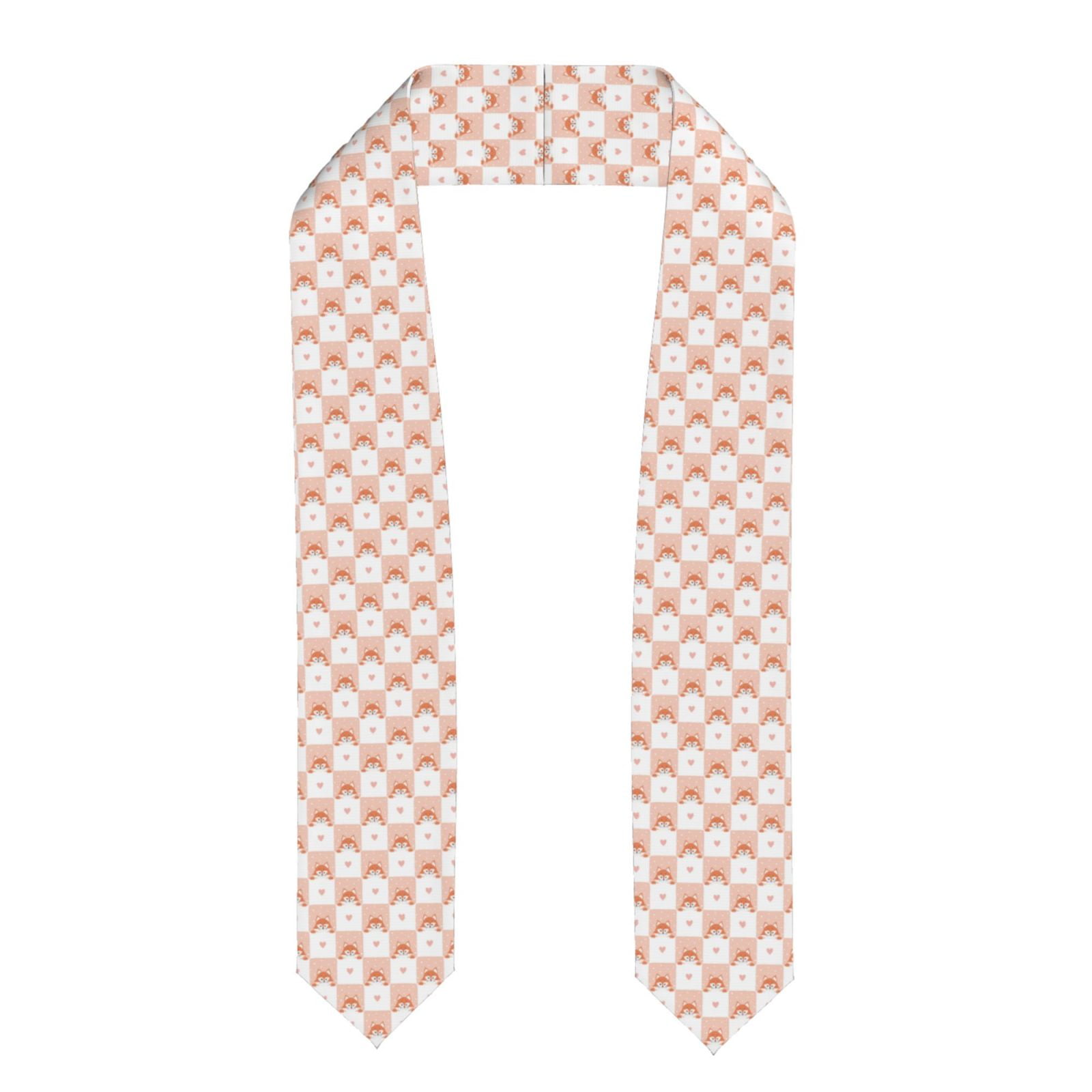 Zufioo love plaid fox Print Graduation Shawl Ribbon, Graduation Ribbon ...