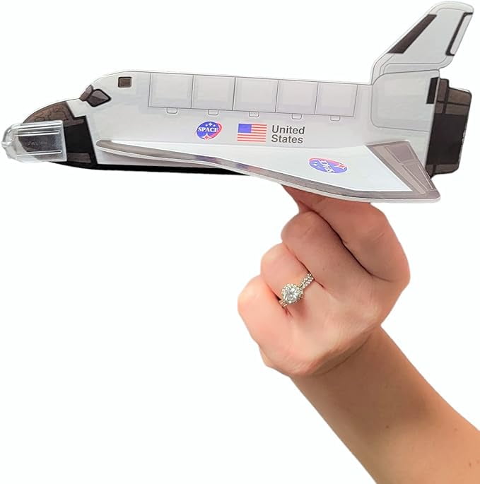 Zugar Land Space Shuttle Foam Gliders (8") (1 Pack) Outer Space Cosmos ...