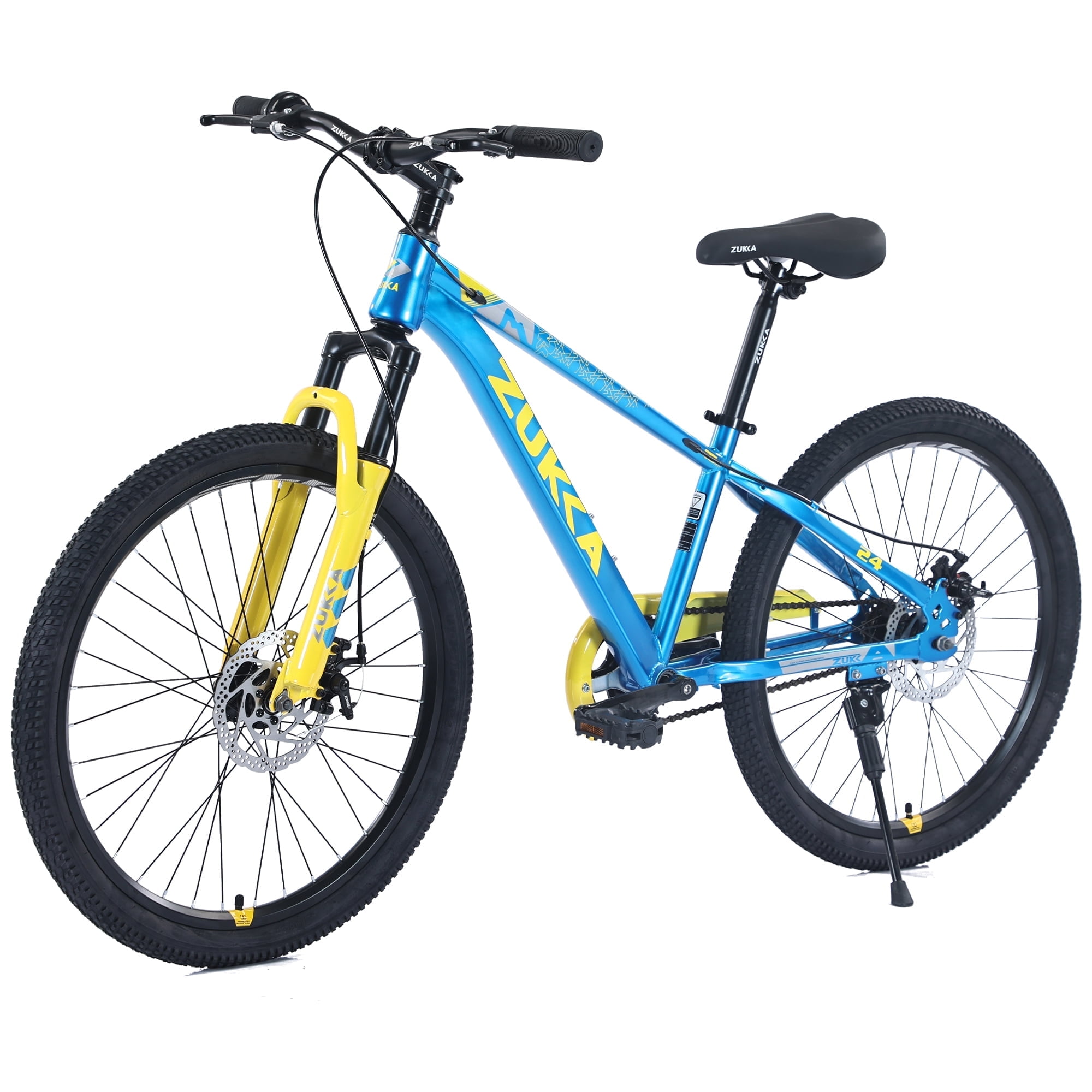 Zukka 24 inch Kids Mountain Bike Steel Frame MTB Bicycle for Child Aged ...