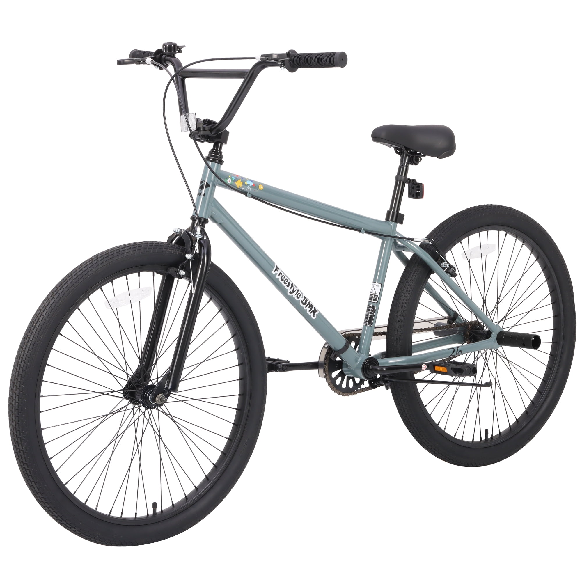 Zukka Freestyle Kids Bike Double Disc Brakes 26 Inch Bicycle for Boys ...