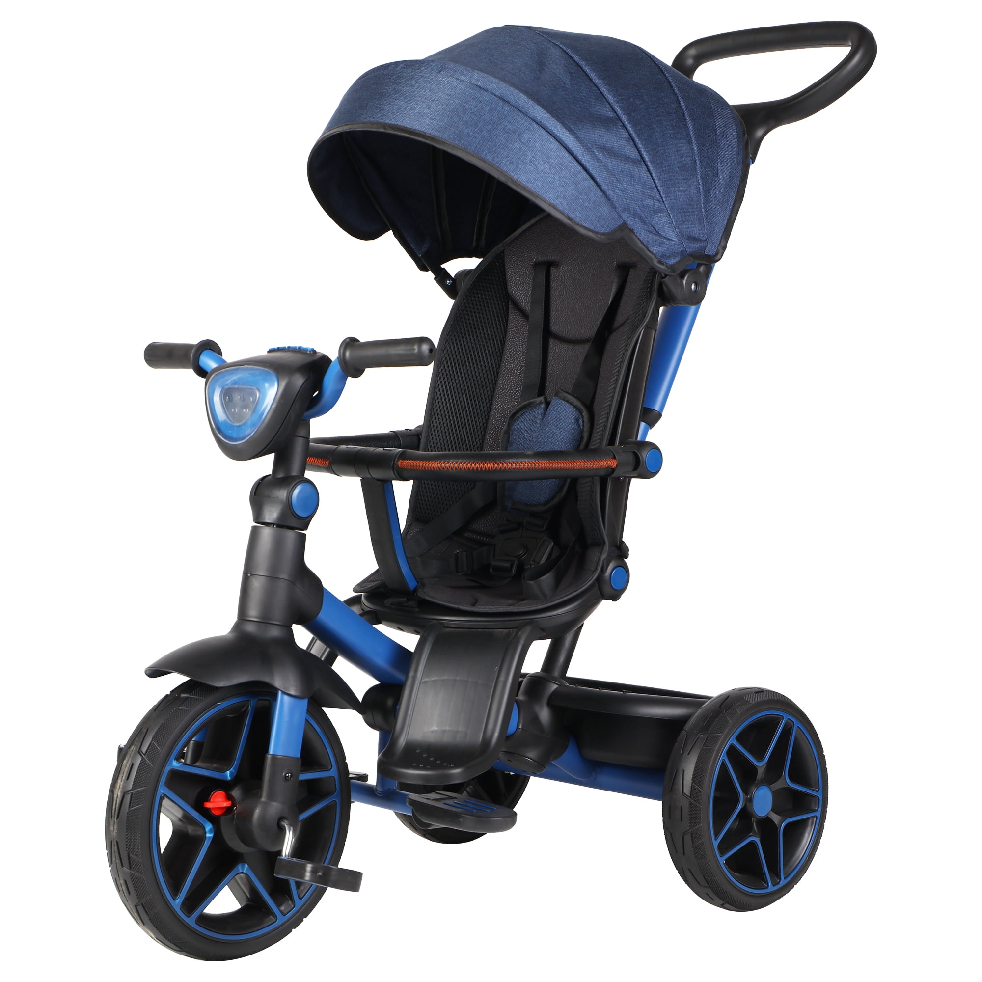 Zukka 6 in 1 Kids Tricycle Stroller Children Adjustable Foldable Trike ...