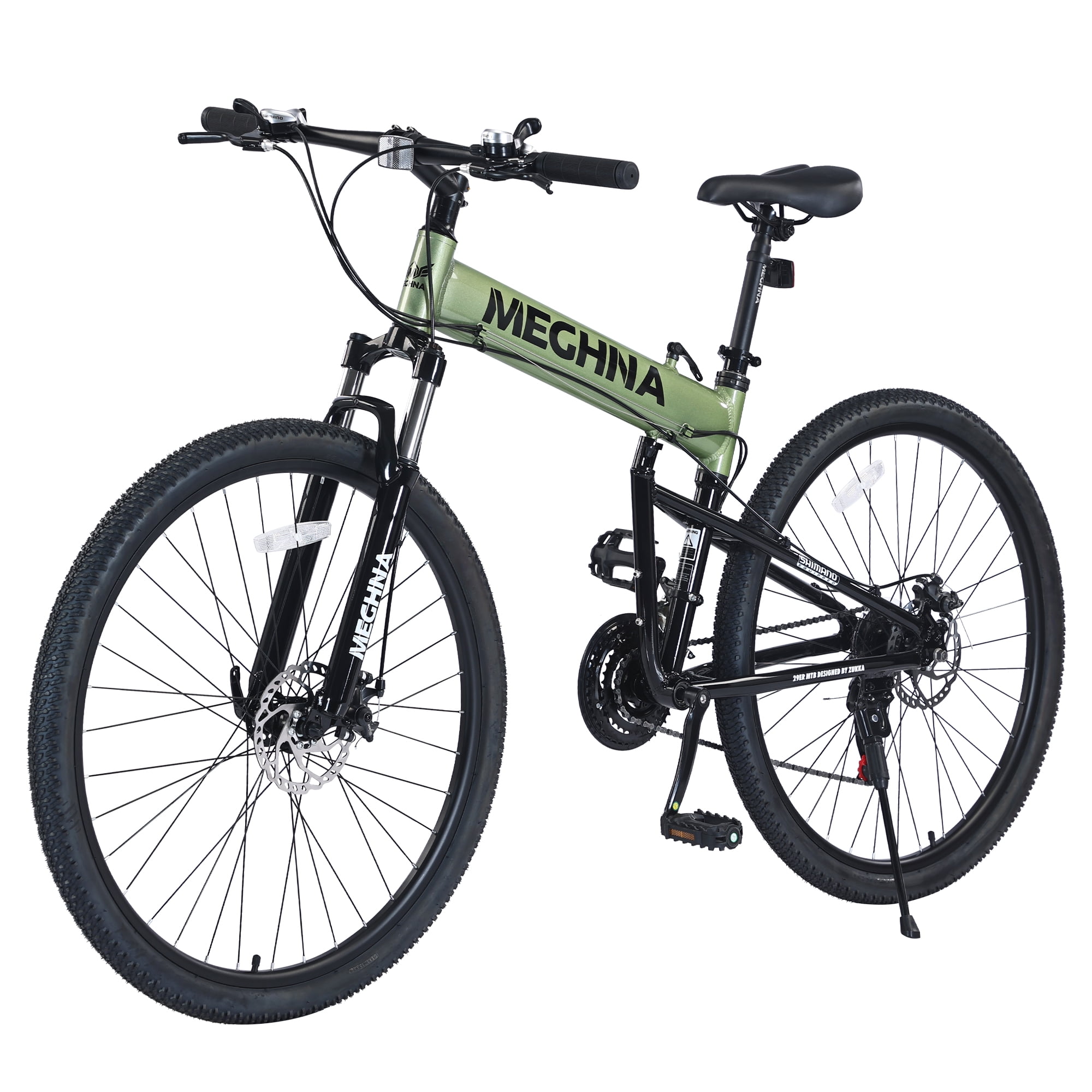 Zukka Mountain Bike 21 Speed 29 inch Foldable Disc Brakes Aluminum ...