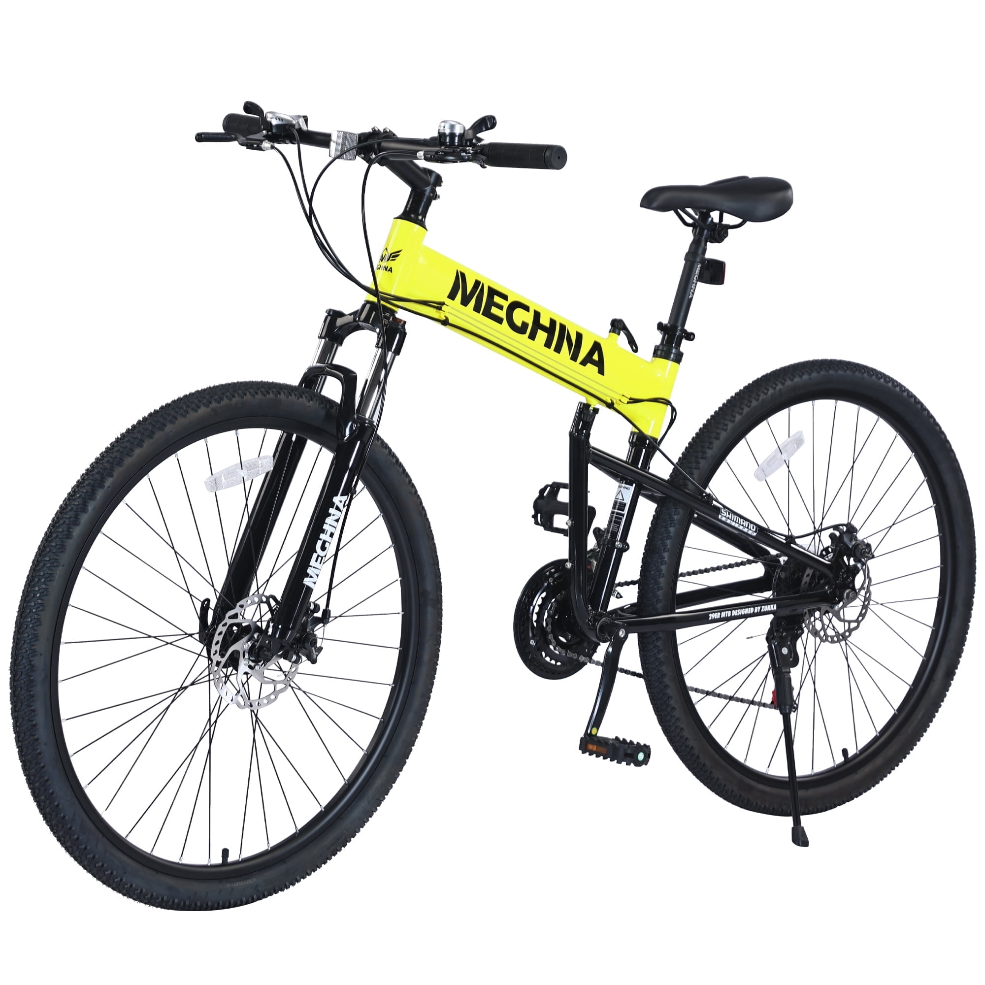 Zukka Mountain Bike 21 Speed 29 inch Foldable Disc Brakes Aluminum ...