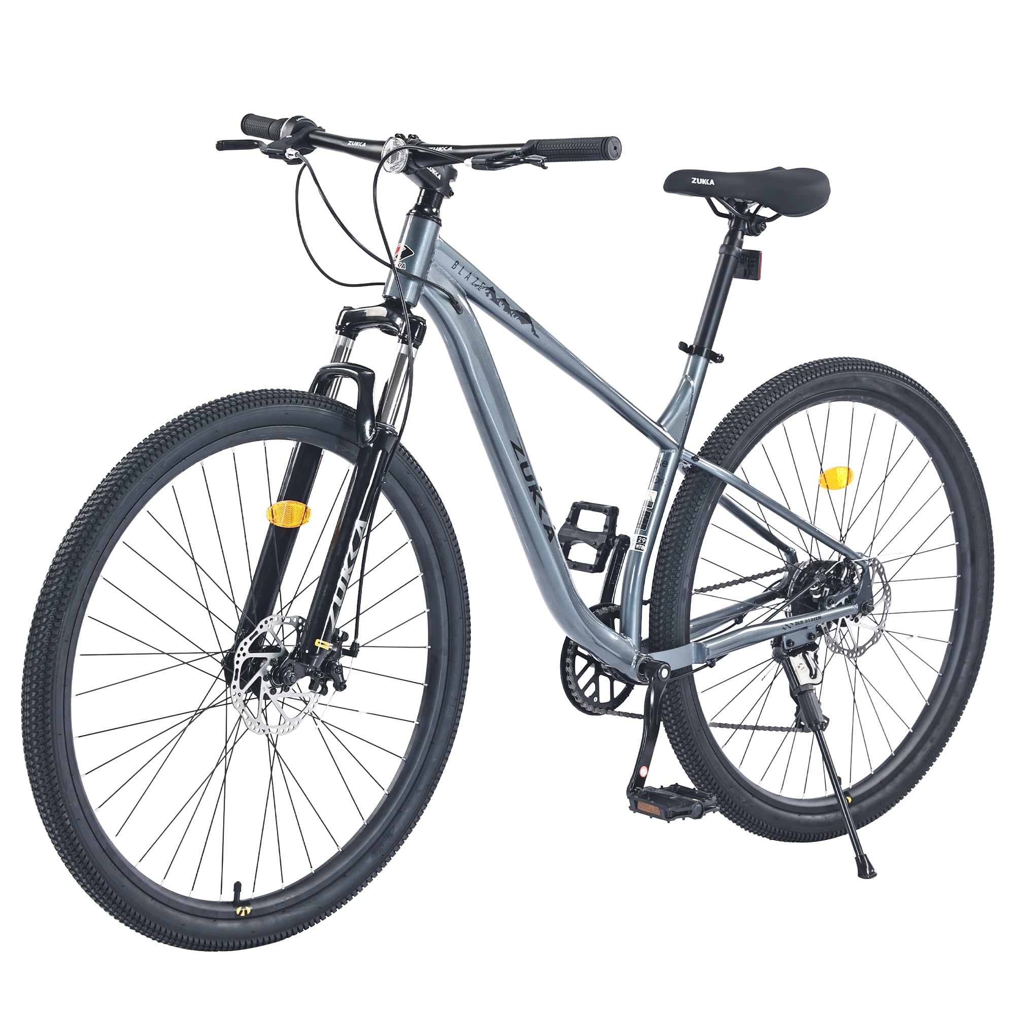 Zukka Mountain Bike 29 inch 8 Speed Double Disc Brake Bicycle Front ...