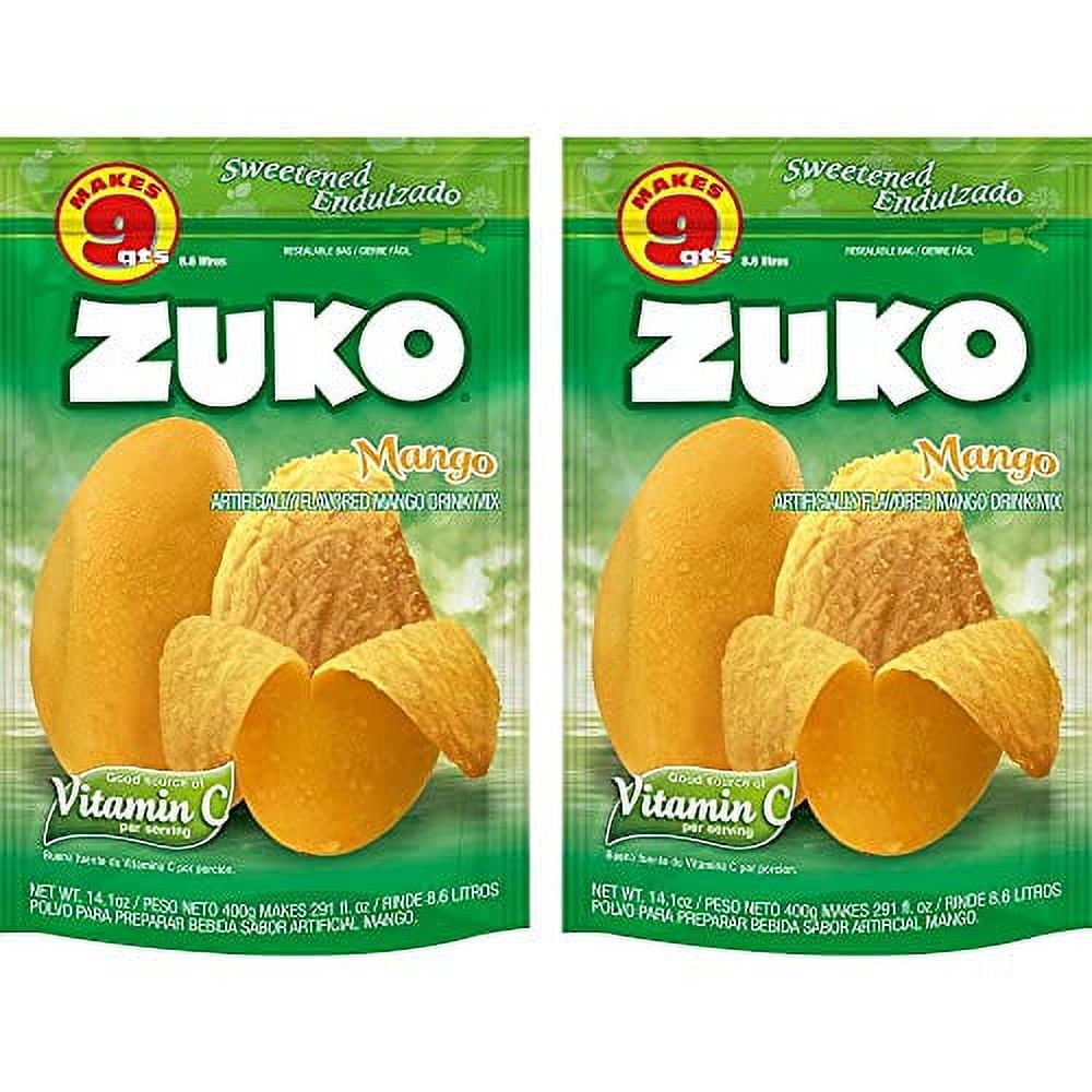 Zuko Mango Instant Powder Drink | Family Pack | No Sugar Needed ...
