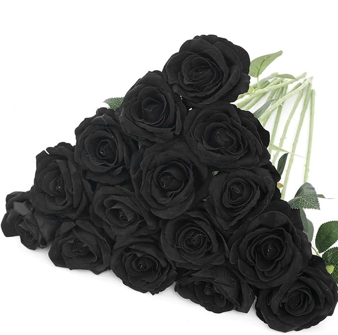 Zukuco 15pcs Champagne Roses Artificial Flowers Silk Fake Flowers ...
