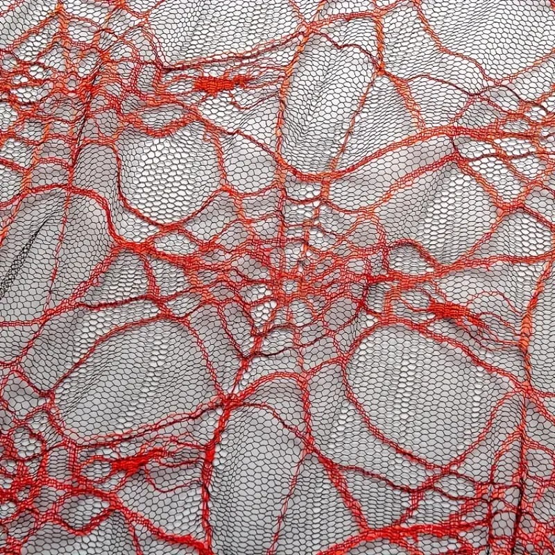 Zukuco 1Pack Halloween Spooky Spider Web Mesh Fabric, Halloween Spooky ...